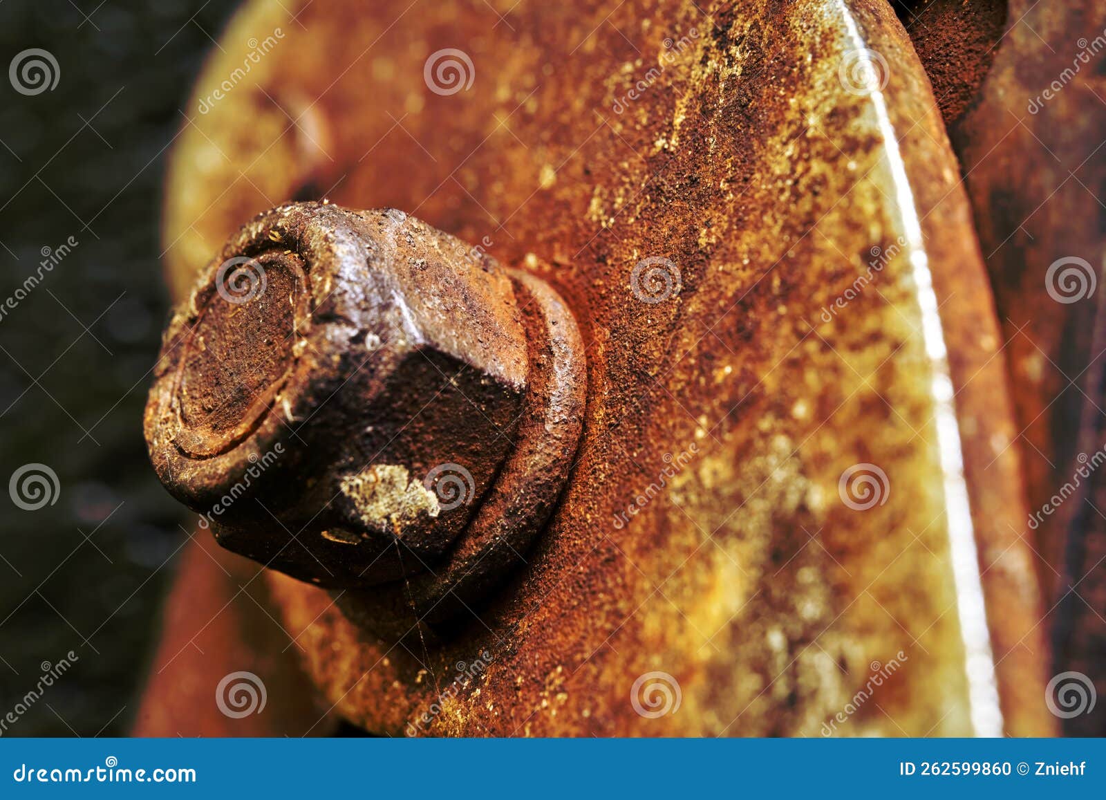 Close Up of a Rusty Hex Bolt Stock Photo - Image of closeup, industrial ...