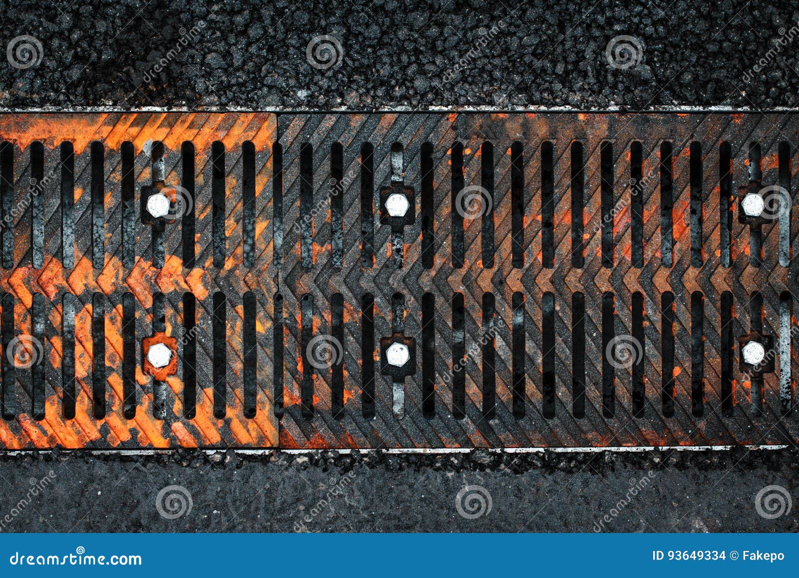 Close Up of Rusty Iron Grate Stock Photo - Image of metal, garden: 93649334