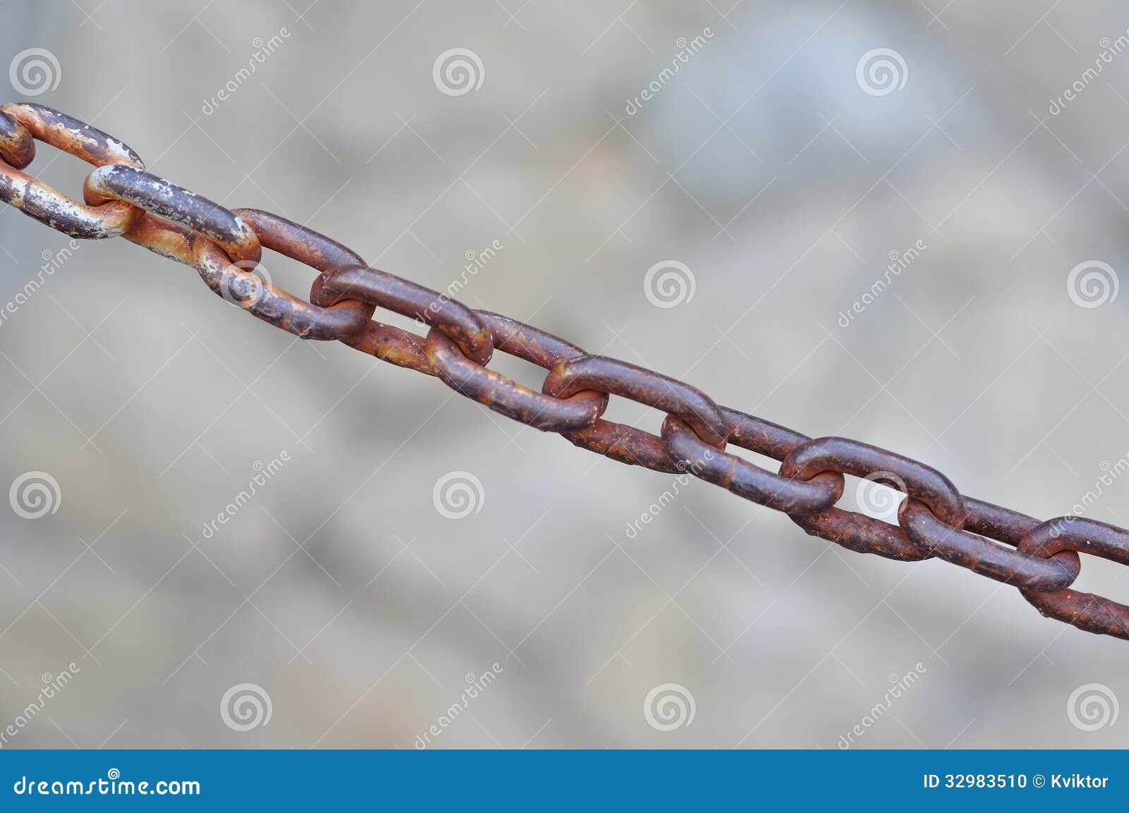 Close Up of Rusty Metal Chain Stock Photo - Image of diagonal ...