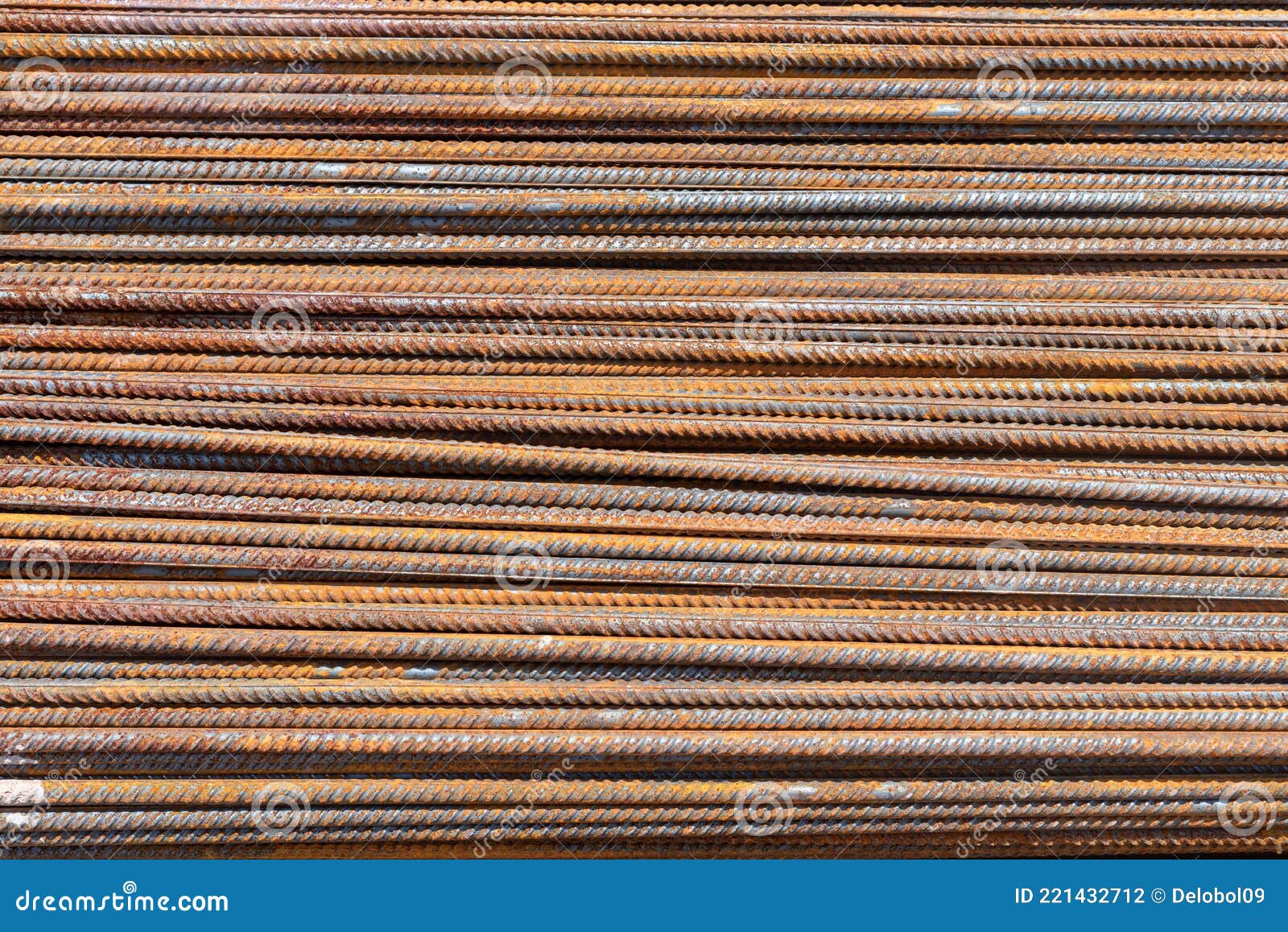 Close Up Rusty Metal Rebar Bars, Background. Stock Photo - Image of ...