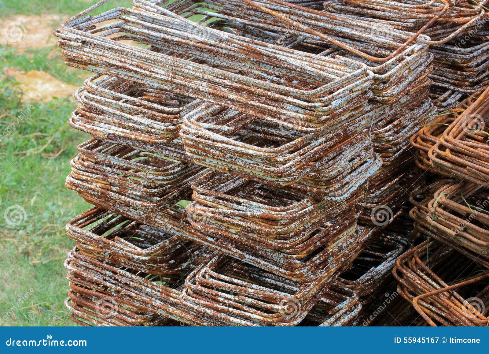 Close Up Rusty Rebar Texture Stock Image - Image of reinforced, pattern ...