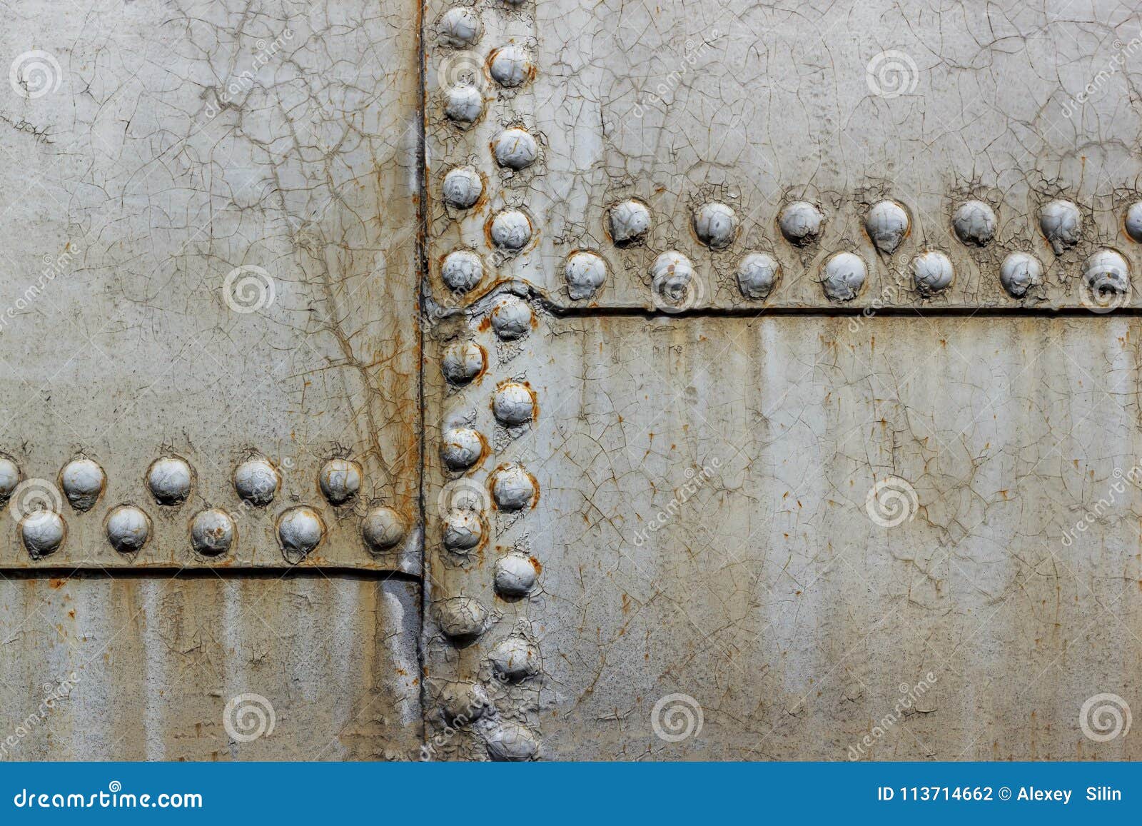 Close-up Rusty Rivets on a Gray Background Stock Photo - Image of ...