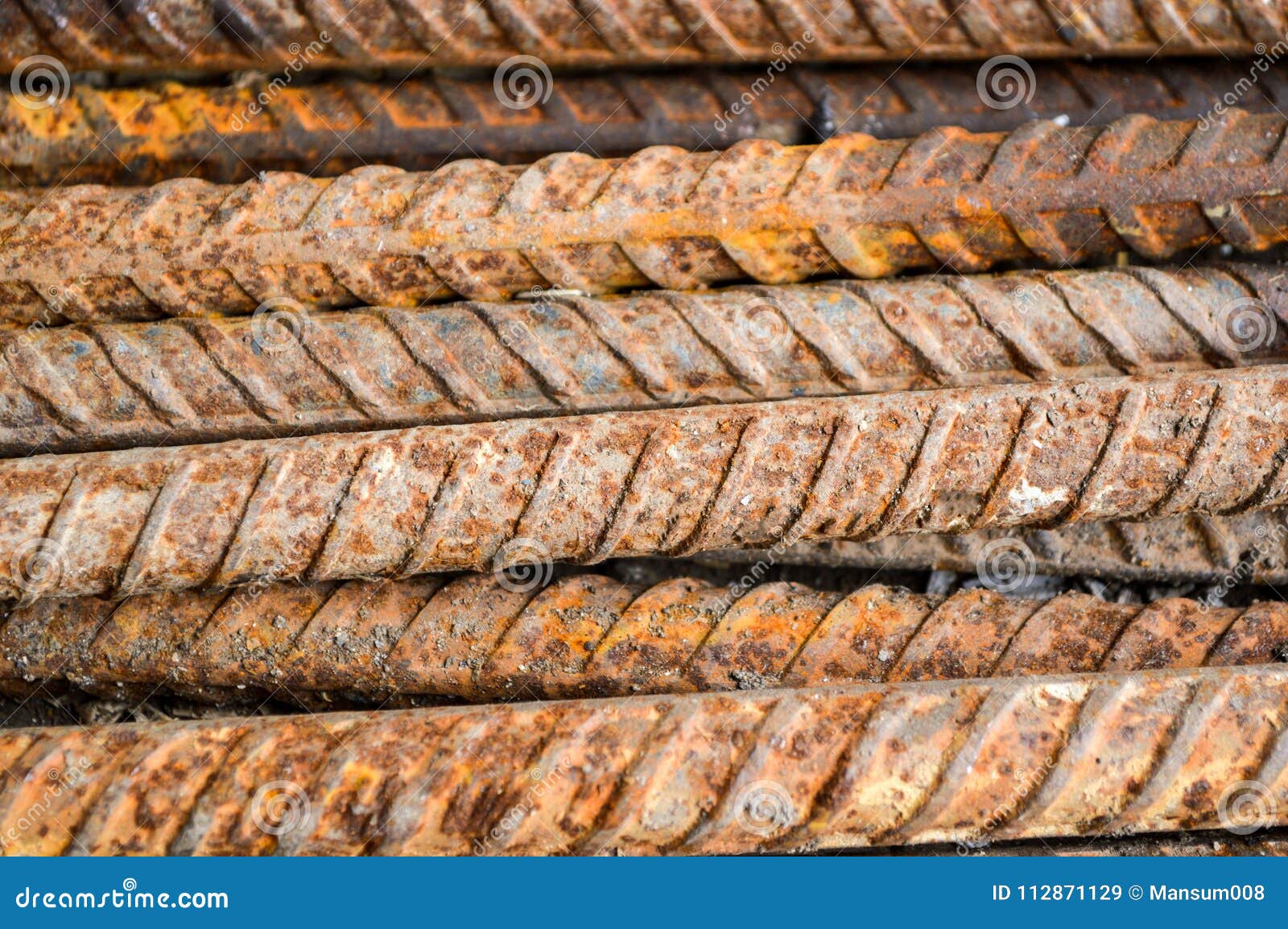 Rusty rods texture stock image. Image of iron, industry - 112871129