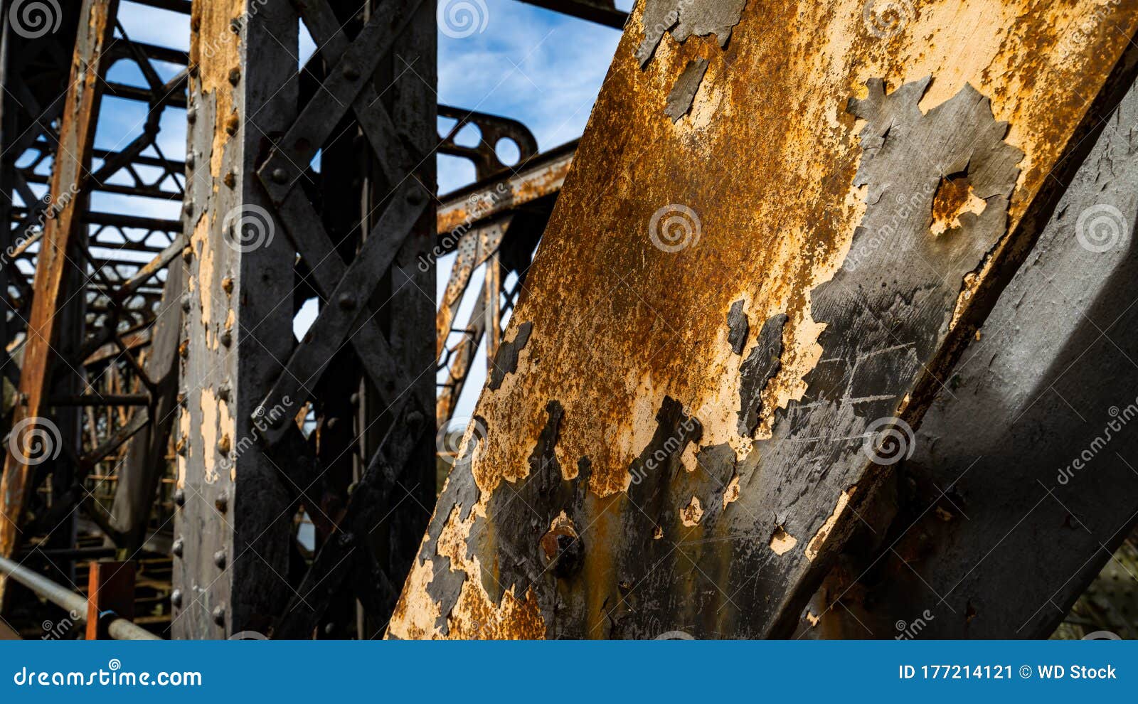 Extensive Surface Rust on the Surface of a Structural Steel/iron Bridge ...