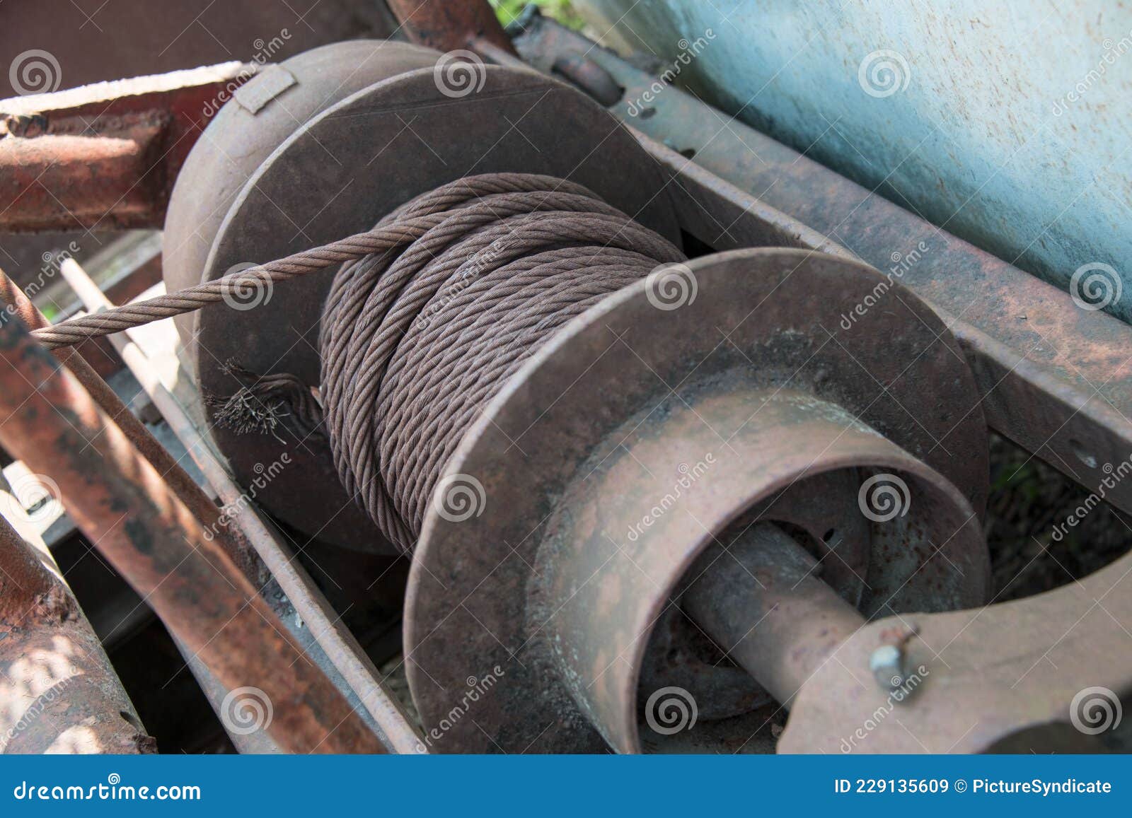 Old Rotten Rope Near Moored Tugboat Stock Image | CartoonDealer.com ...