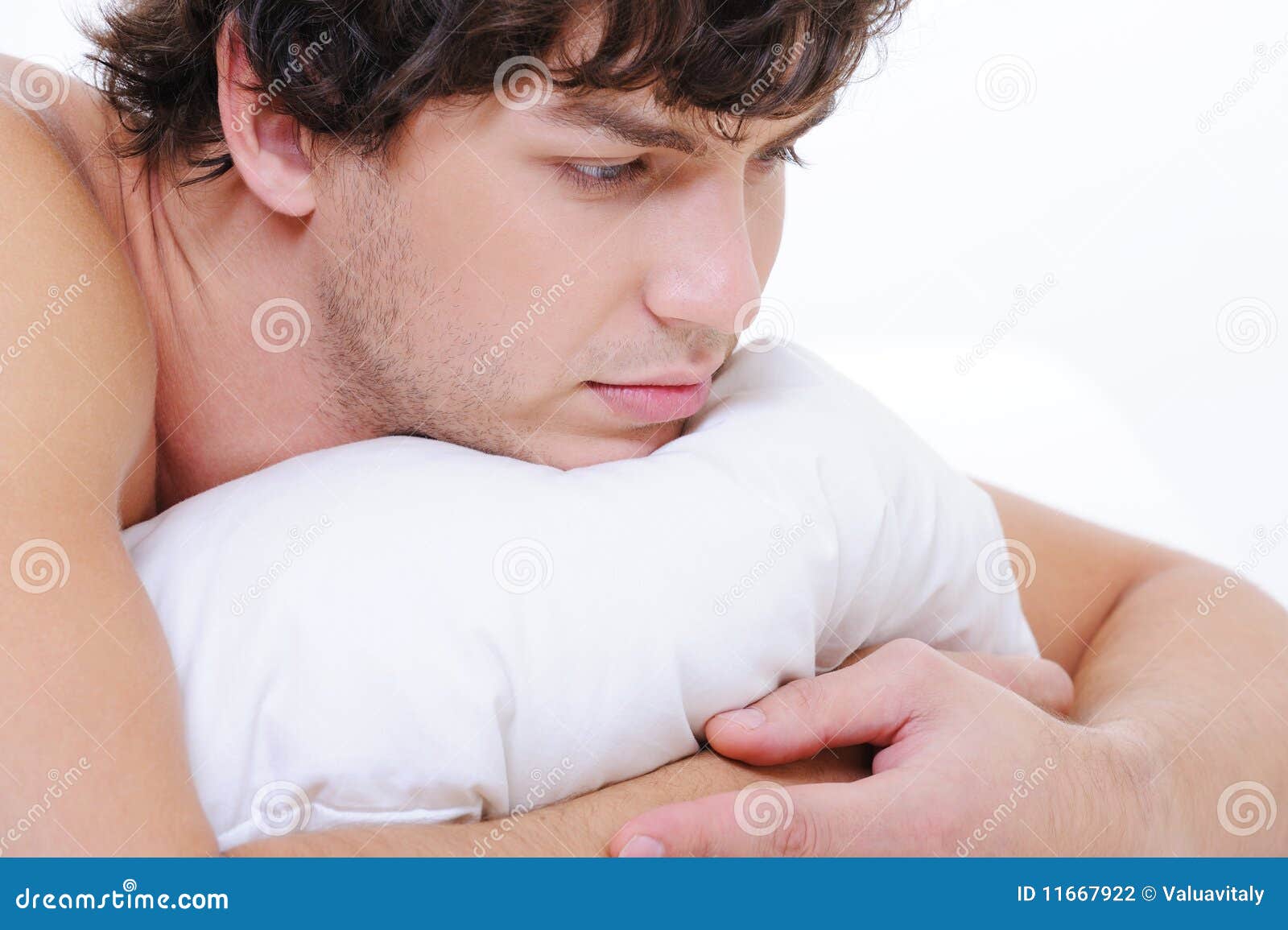 Close-up Sad Face of an Young Caucasian Man Stock Photo - Image of ...