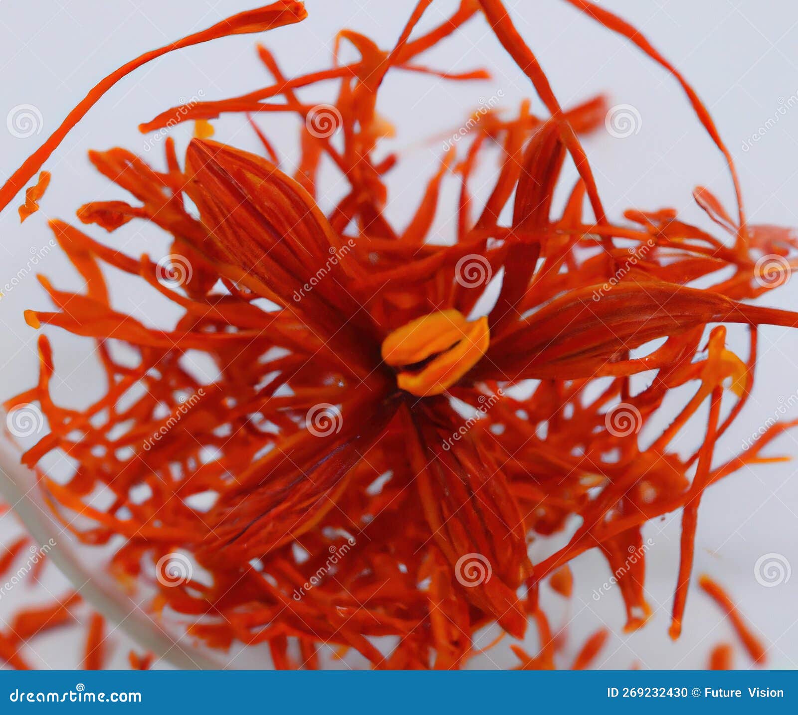 Close Up of Saffron with Flower Created Using Generative Ai Technology ...