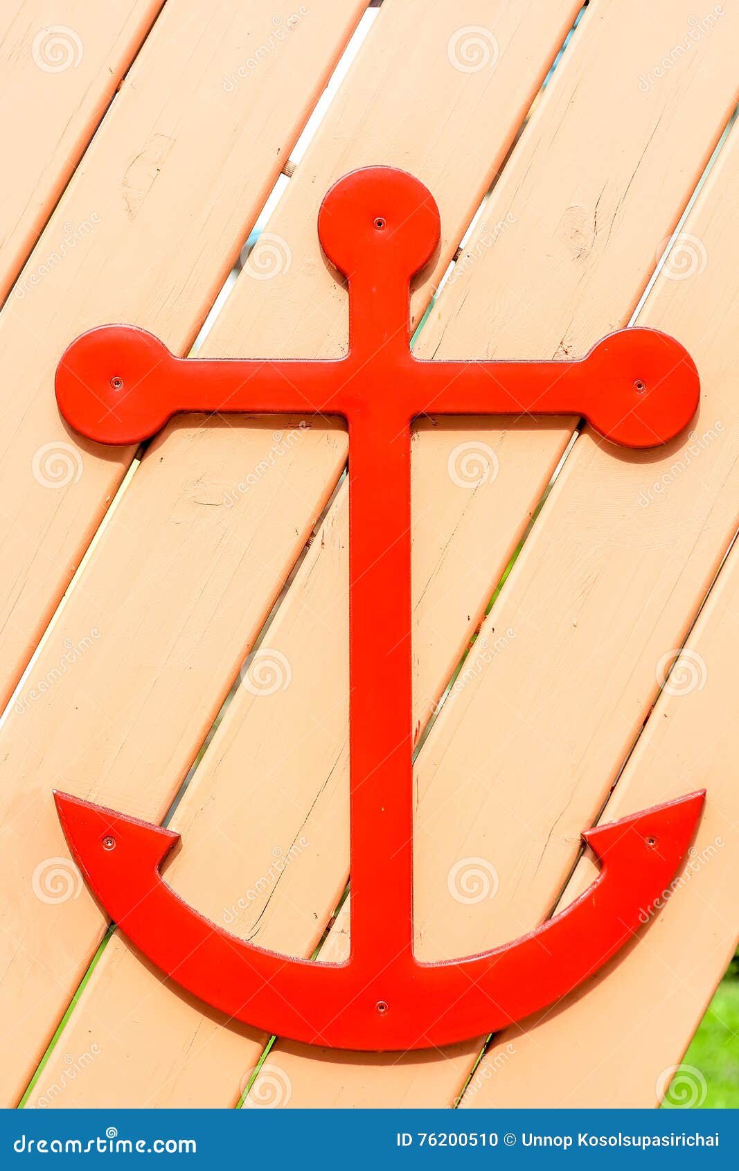 Close Up Sailor Symbol on the Wooden Wall Stock Photo - Image of wooden ...