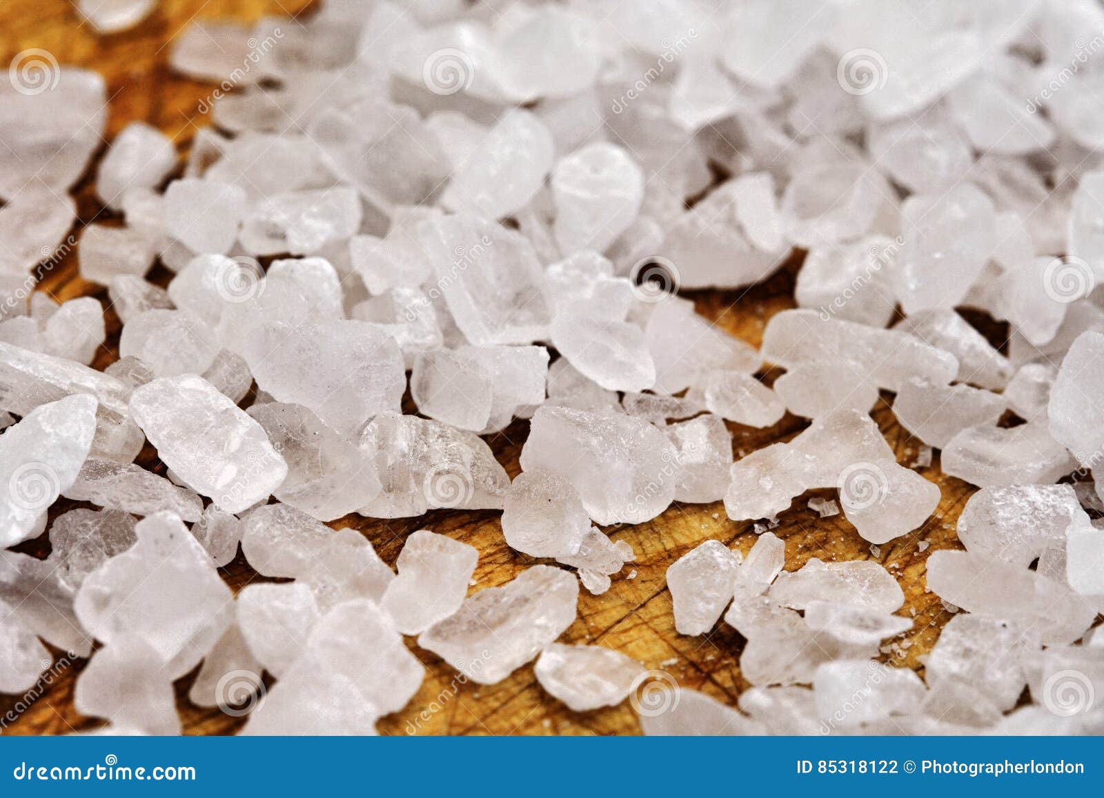 Close-up of salt grains stock photo. Image of abstract - 85318122