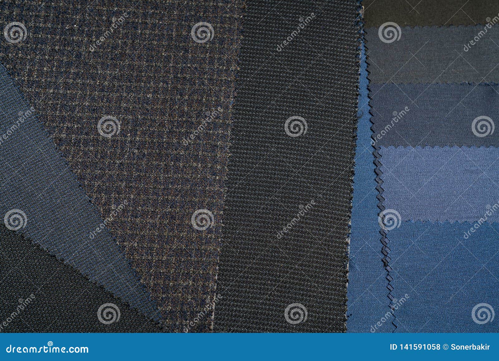 Close Up Sample Fabric for Interior Design, Material Selection. Stock ...