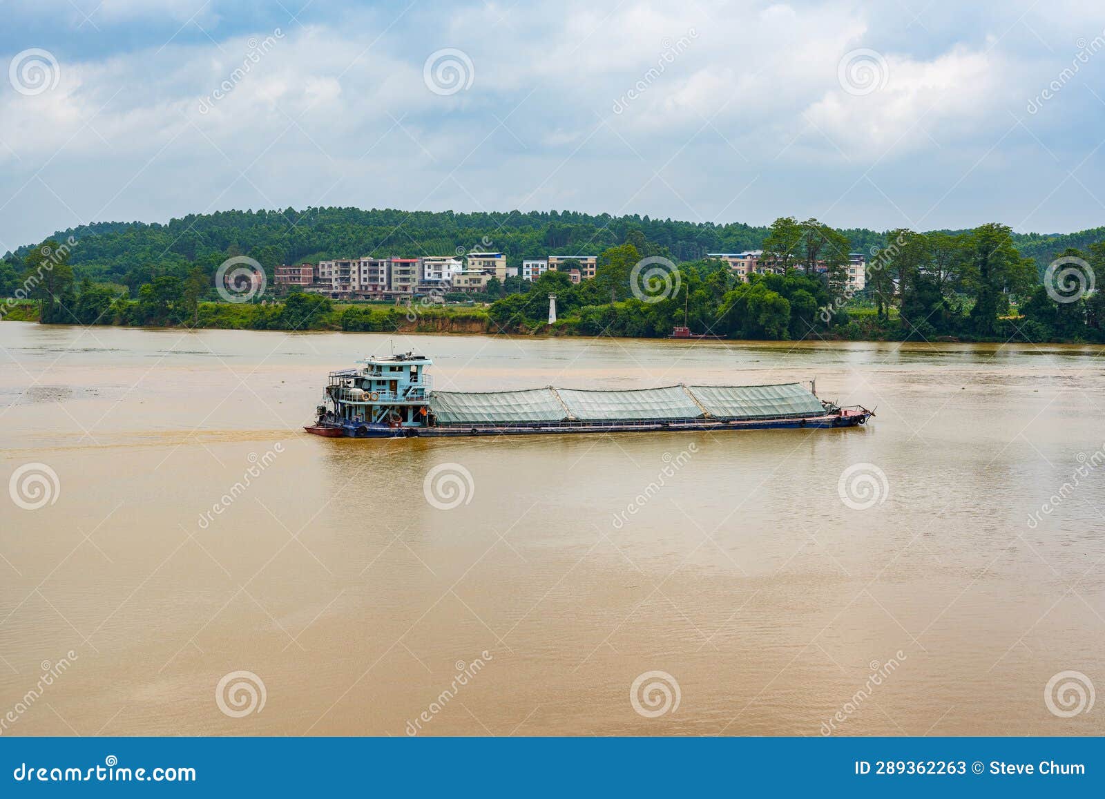 Close-up of a Sand Carrier Sailing on a Canal Stock Image - Image of ...