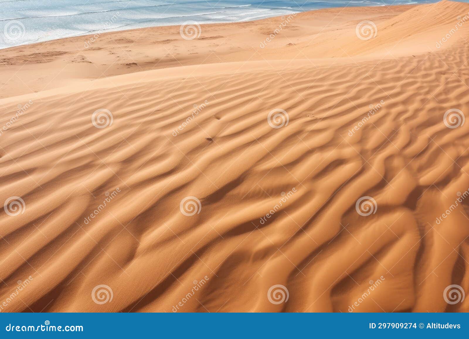 Close-up of Sand Dunes Formed by Wind Stock Photo - Image of closeup ...