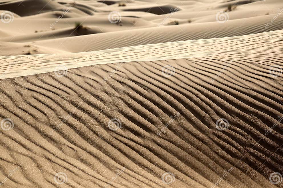 Close-up of Sand Dunes, with Intricate Patterns Visible Stock ...