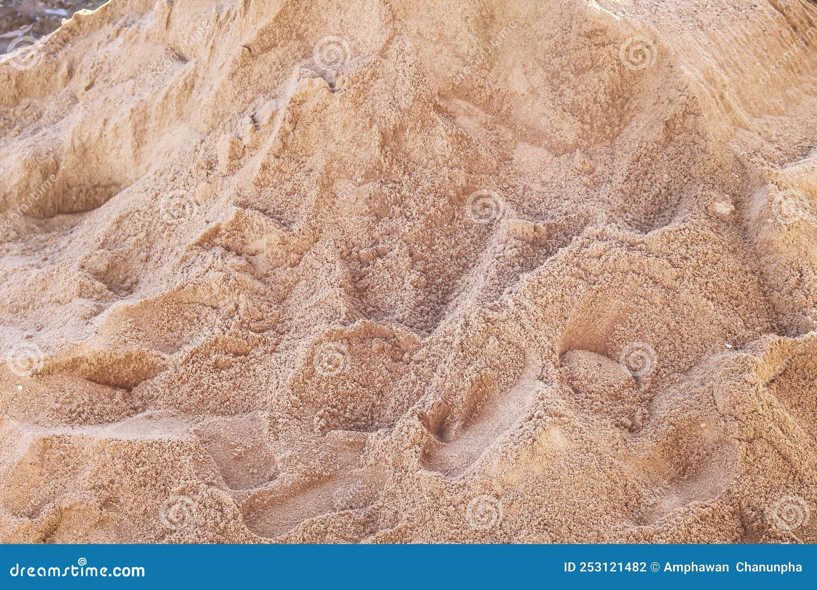 Sand Pile Texture in Construction Site on Background Stock Photo ...