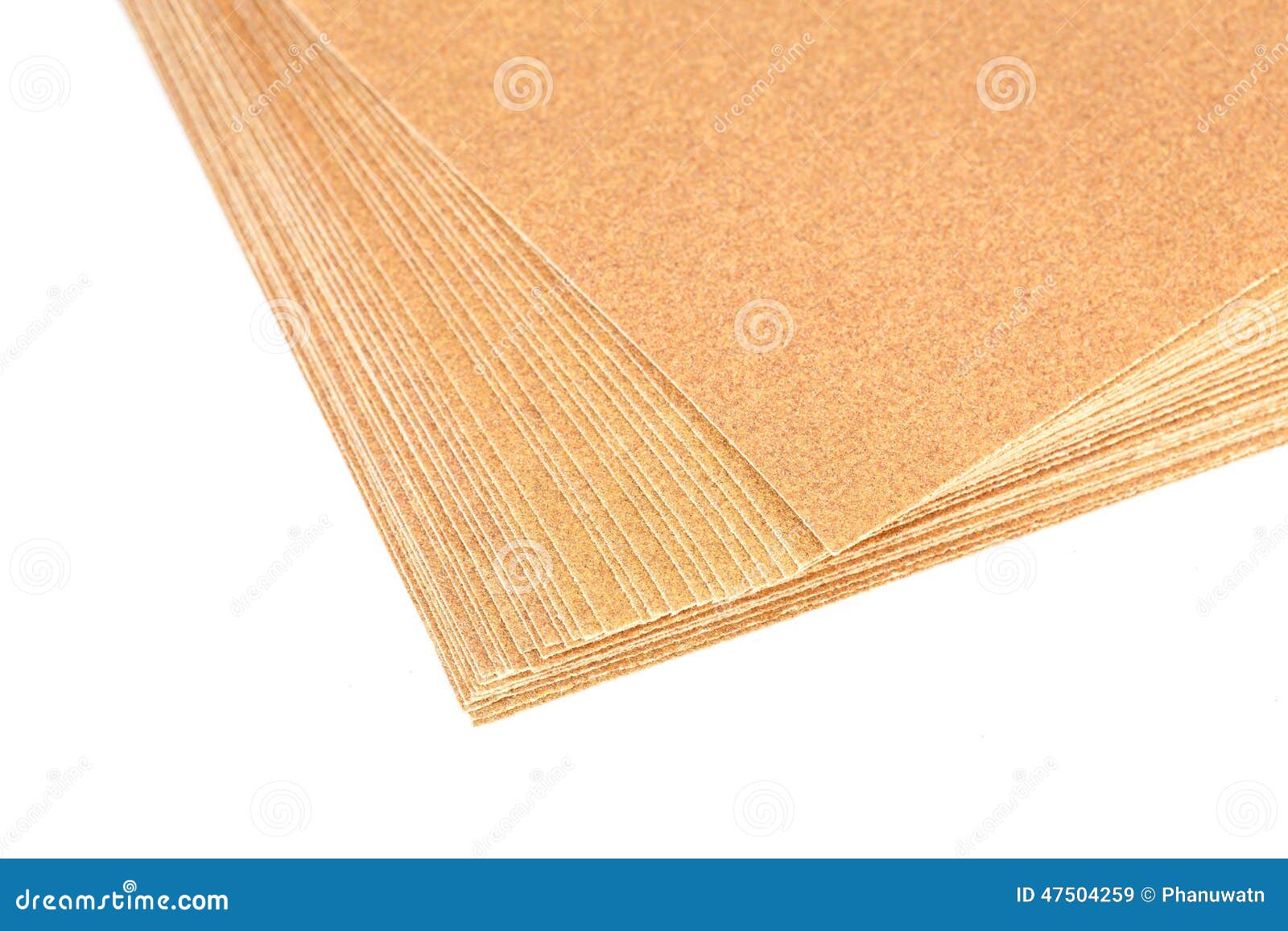 Close Up Sandpaper Isolated on White Stock Image - Image of pattern ...