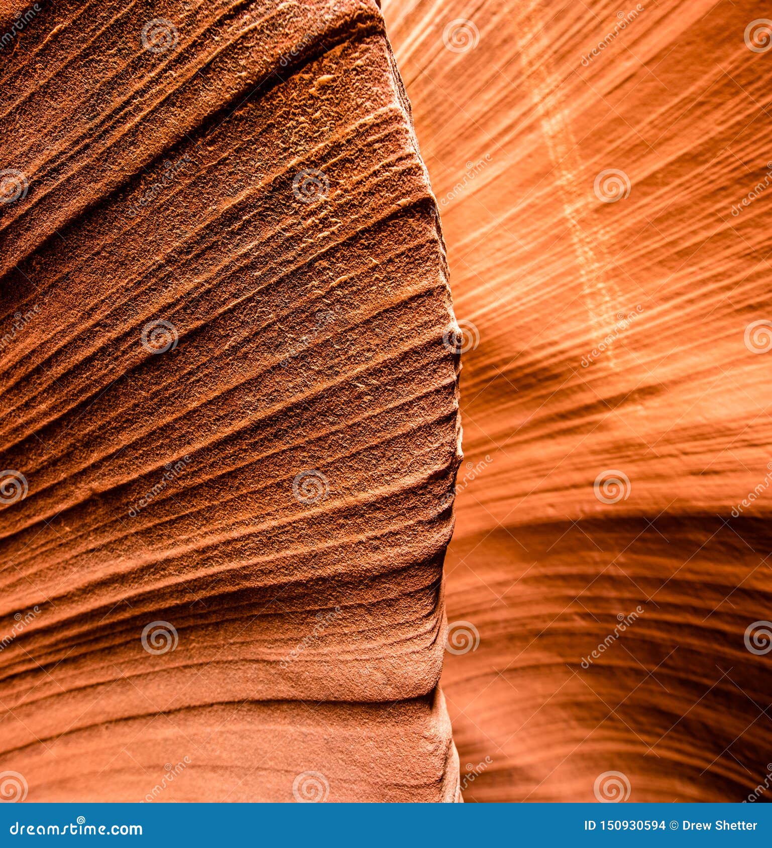 Close Up of Sandstone Formations in Slot Canyon Stock Photo - Image of ...