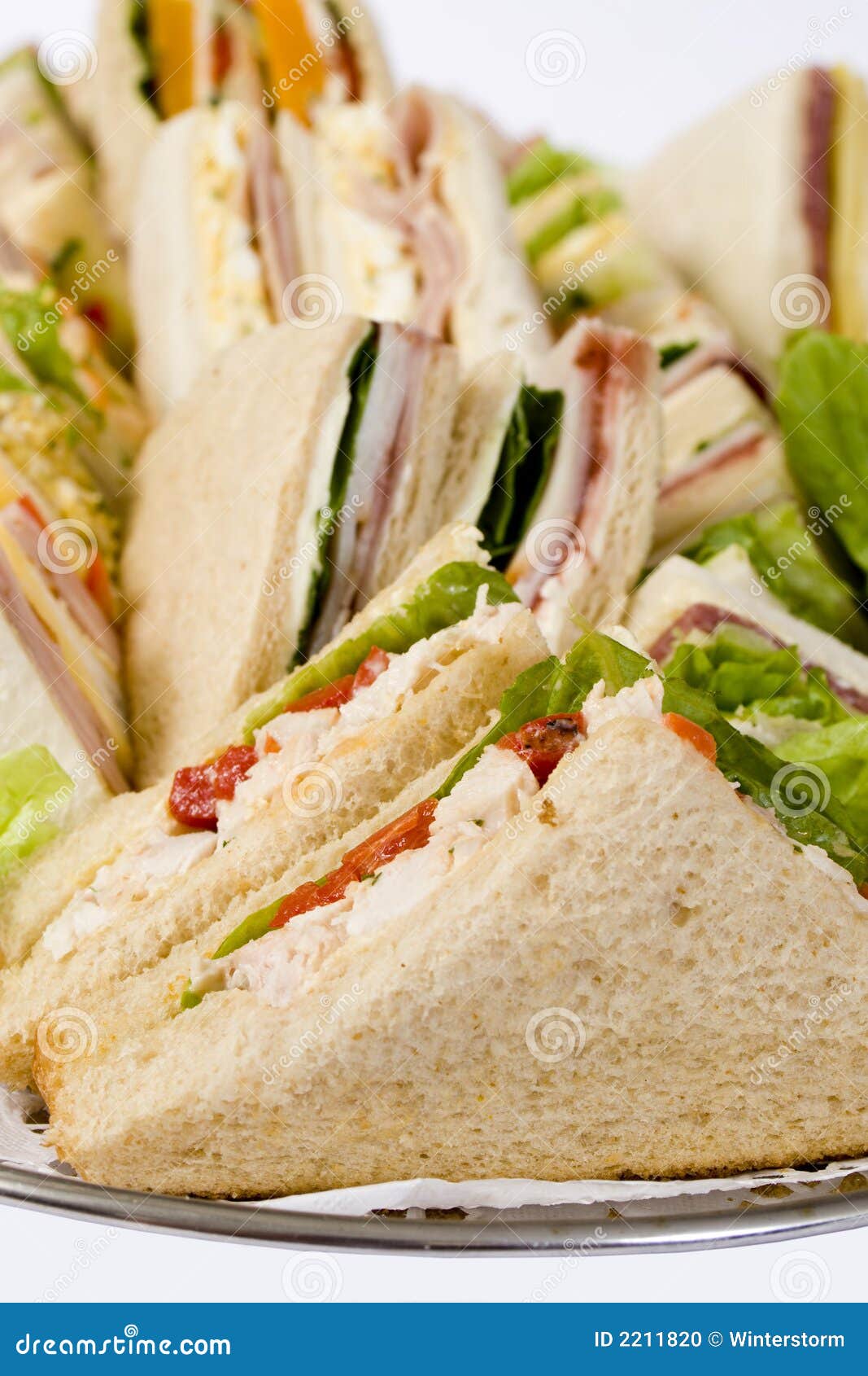 Close Up Sandwich Platter stock photo. Image of banquet - 2211820