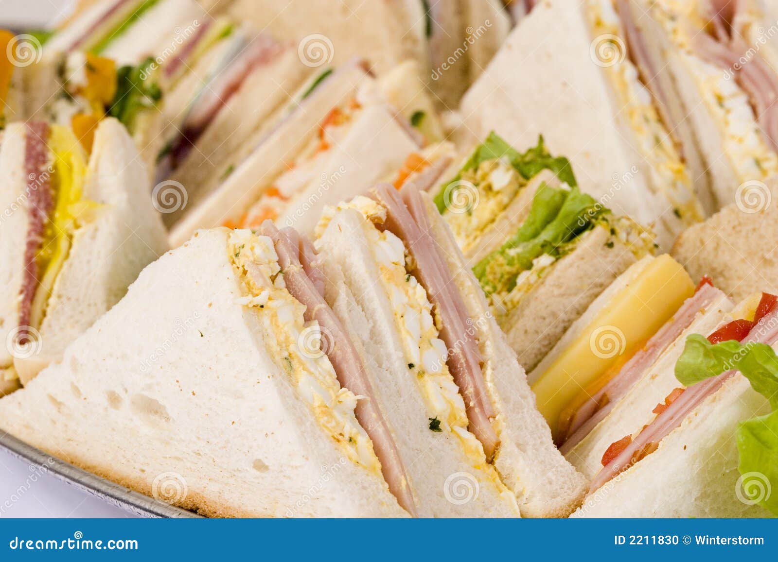 Close Up Sandwich Platter stock photo. Image of service - 2211830