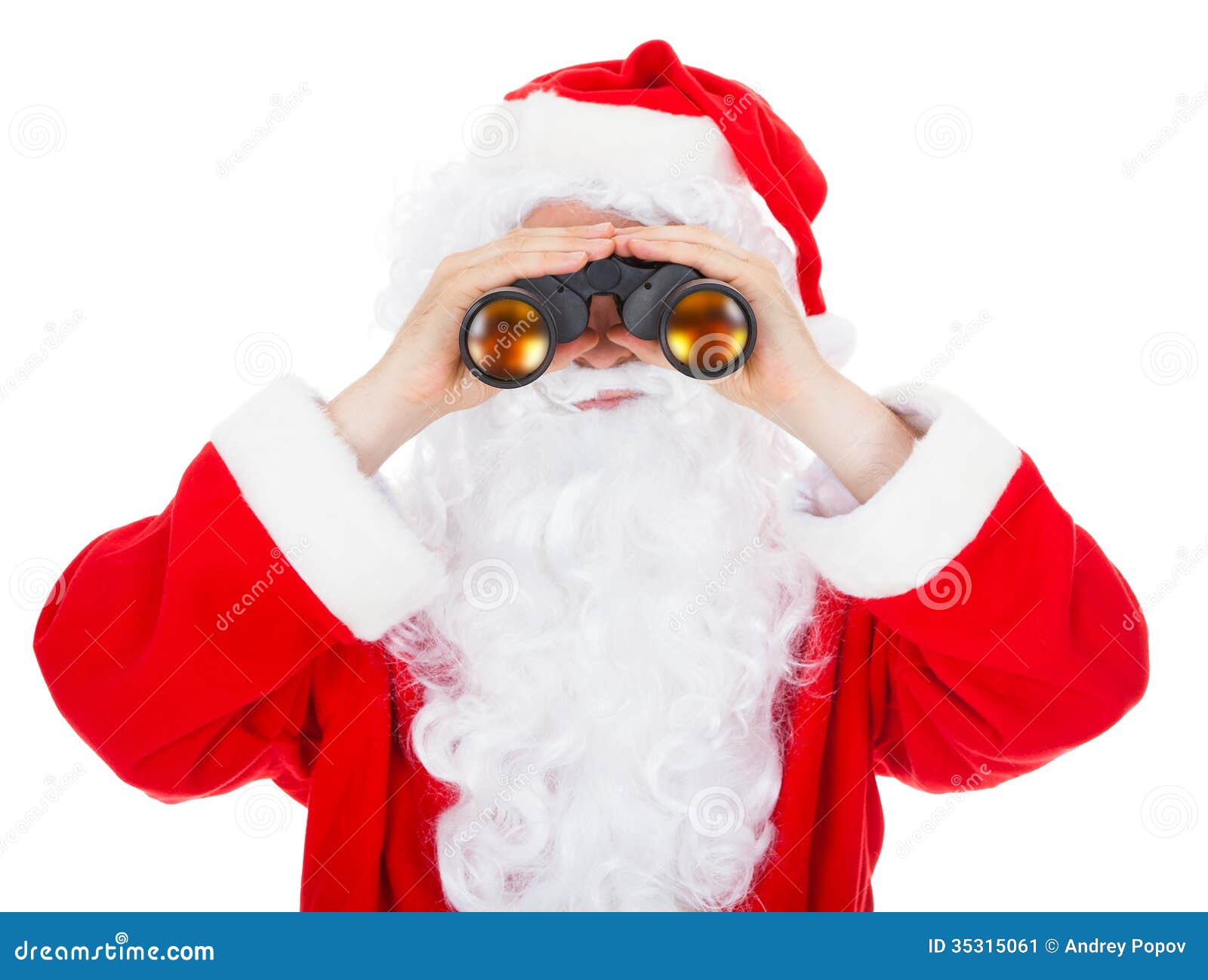 Santa Looking Close At Camera Royalty-Free Stock Image | CartoonDealer ...