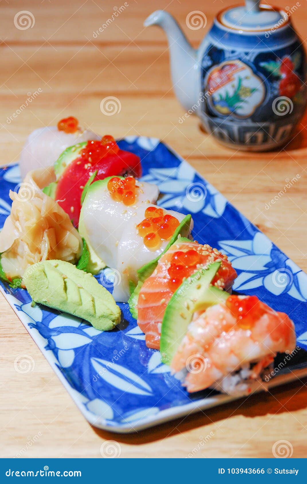 Sashimi sushi set stock photo. Image of japanese, smoked - 103943666