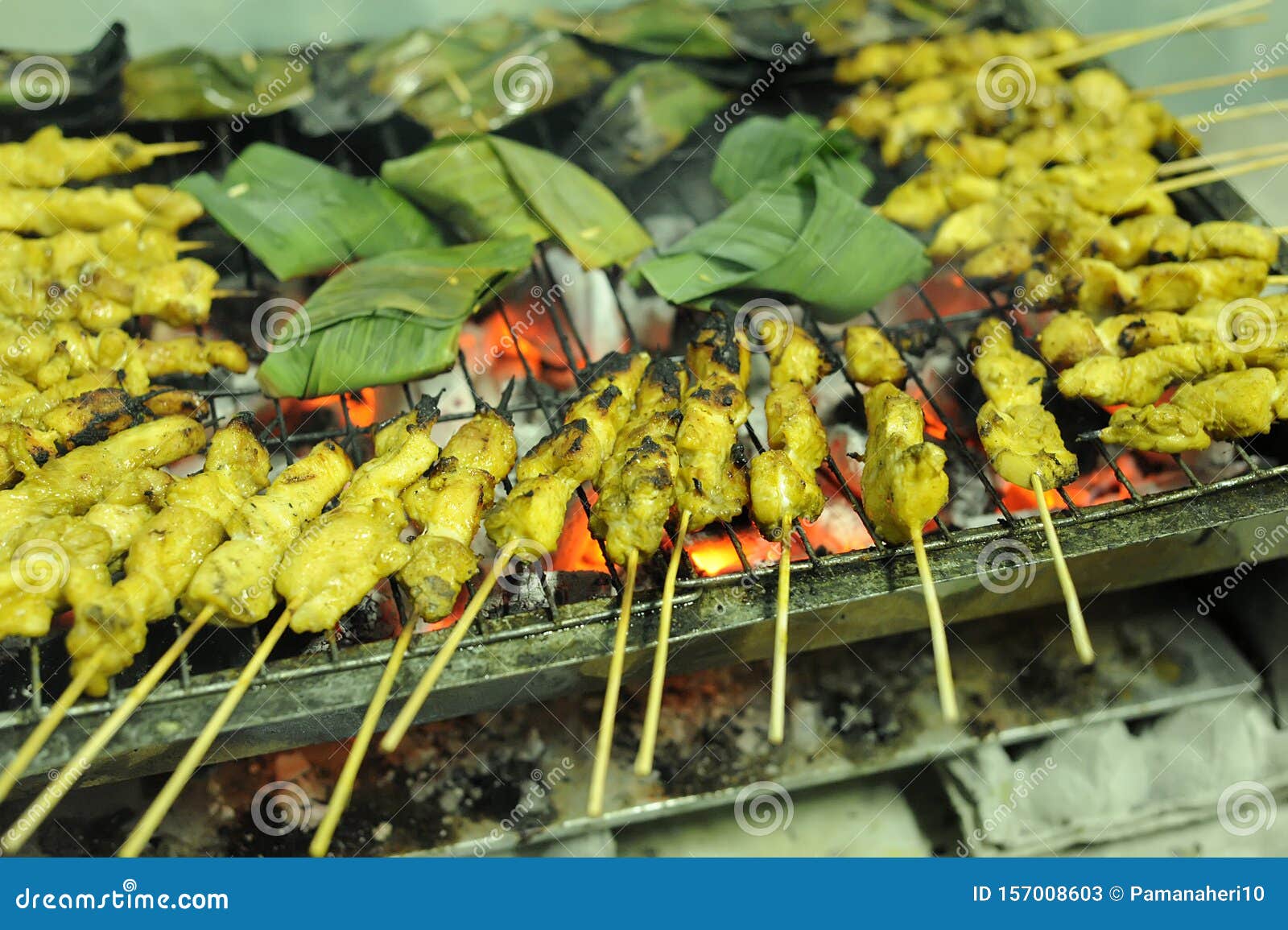 Close Up Sate / Satay in Malay Language Stock Image - Image of grilled ...