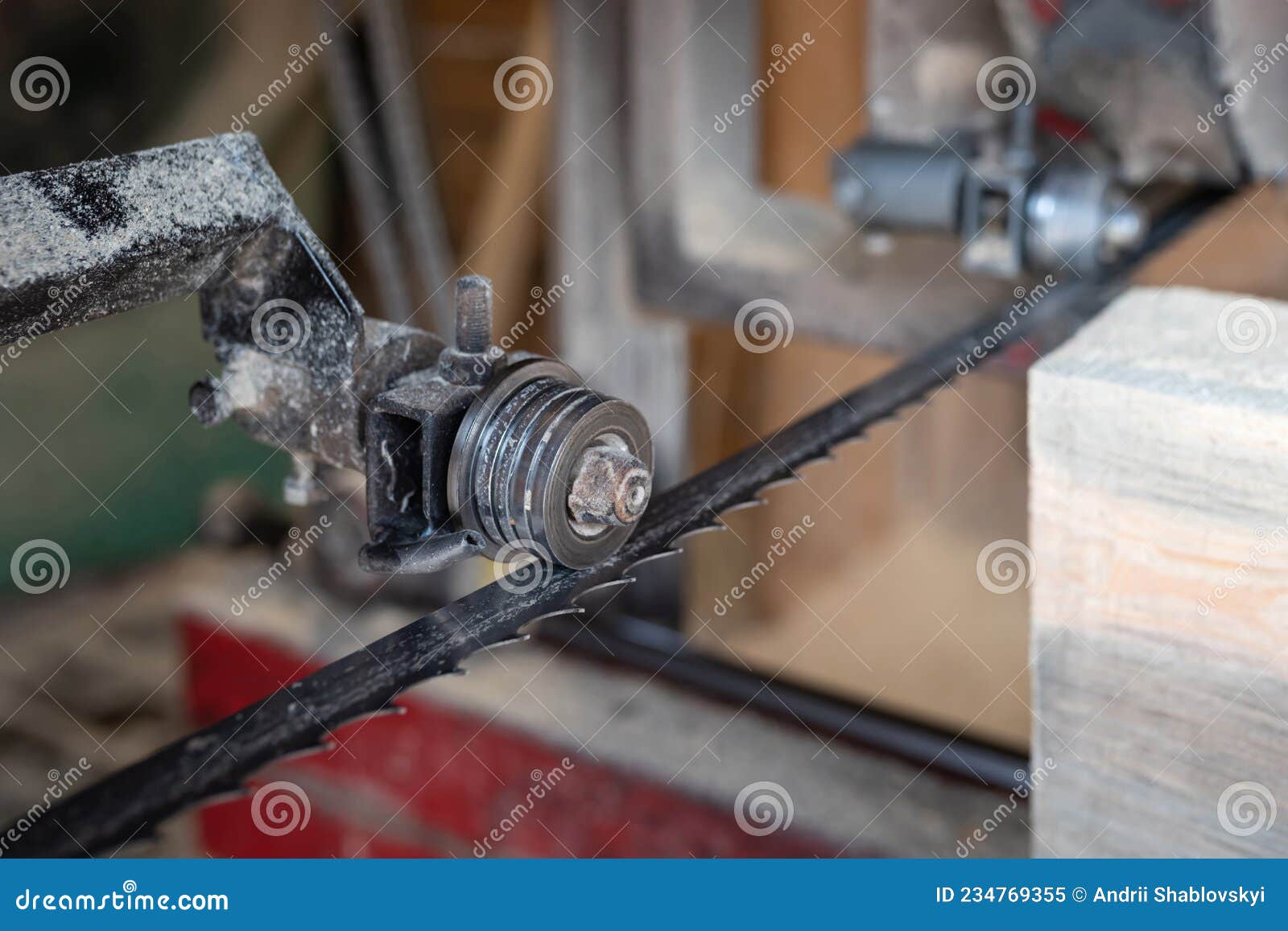Close-up of a Saw for Processing and Cutting Wood at a Sawmill. Stock ...