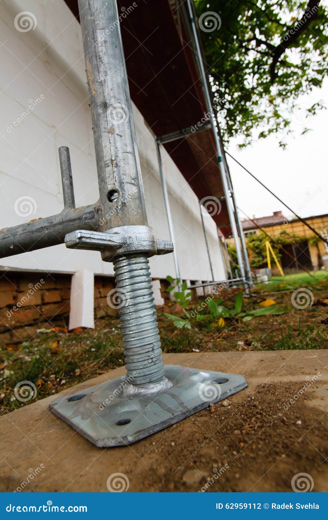 Close-up on a scaffold stock photo. Image of environment - 62959112
