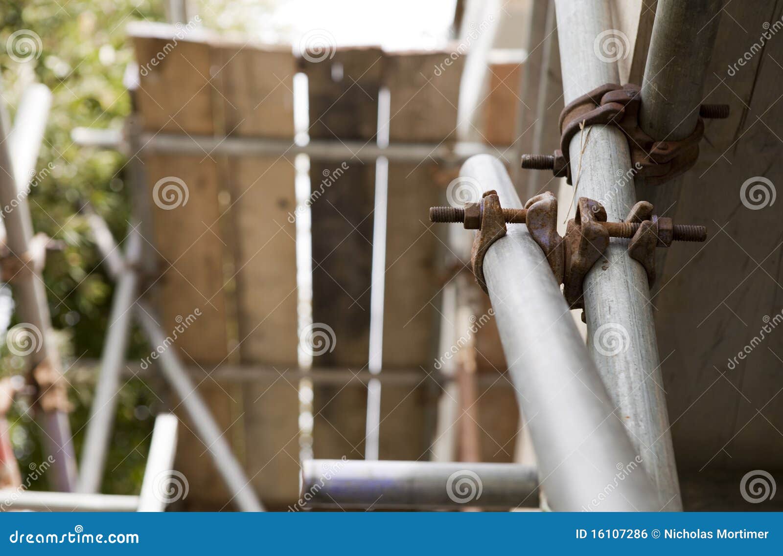 Close up of scaffolding stock photo. Image of architecture - 16107286