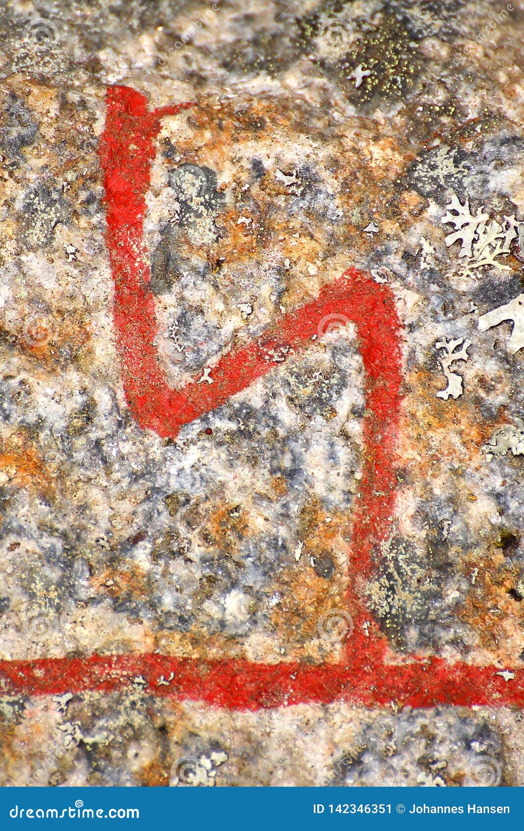 Close Up of the Scandinavian Rune Sol from an Ancient Runestone Stock ...