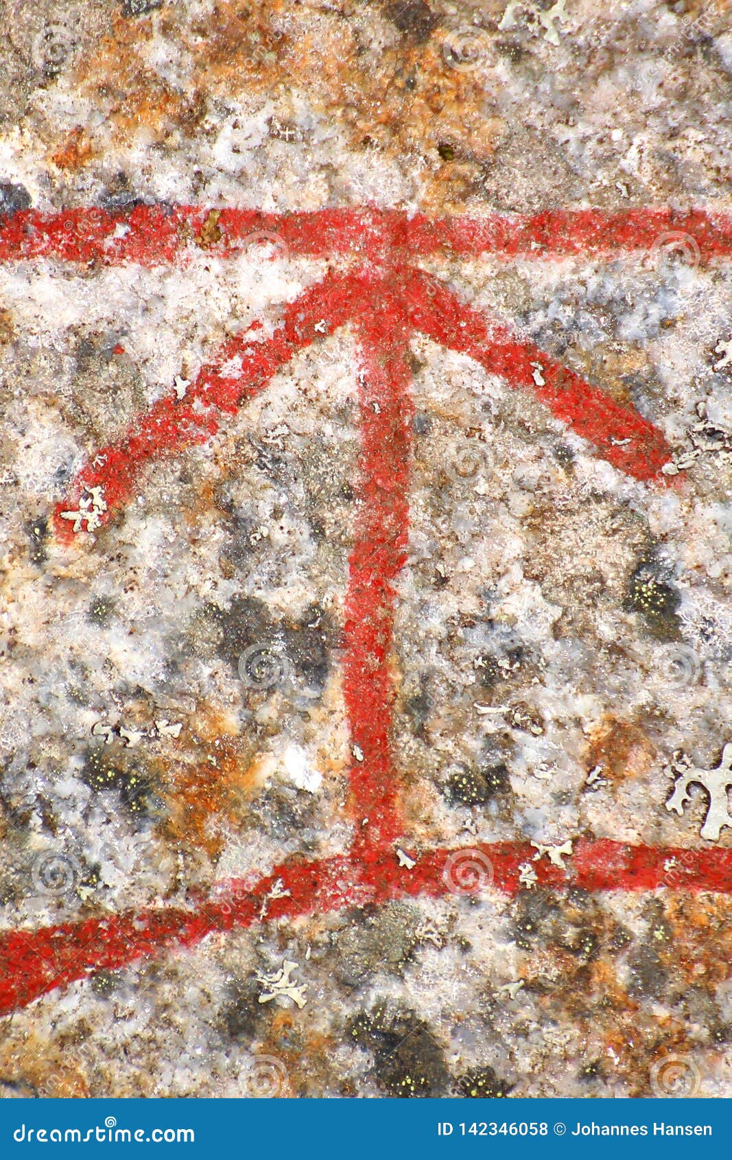 Close Up of the Scandinavian Rune Tyr from an Ancient Runestone Stock ...