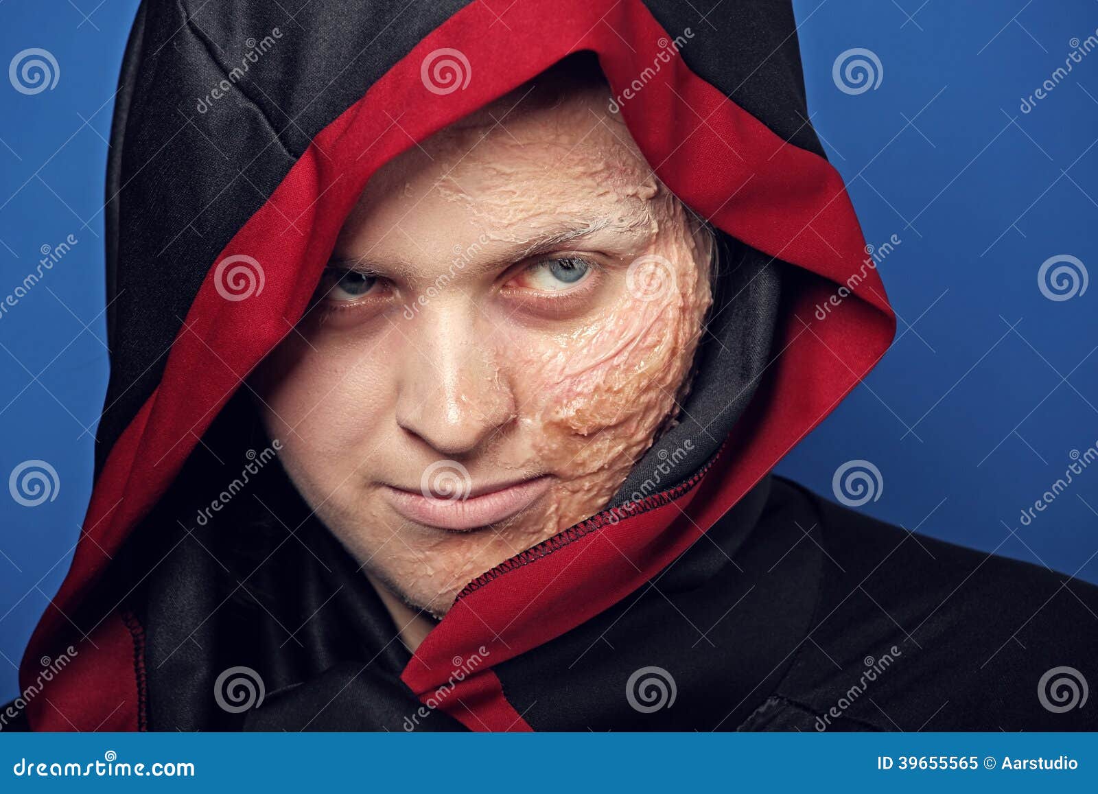 Close-up of a Scary Dead Man Stock Image - Image of mouth, horizontal ...