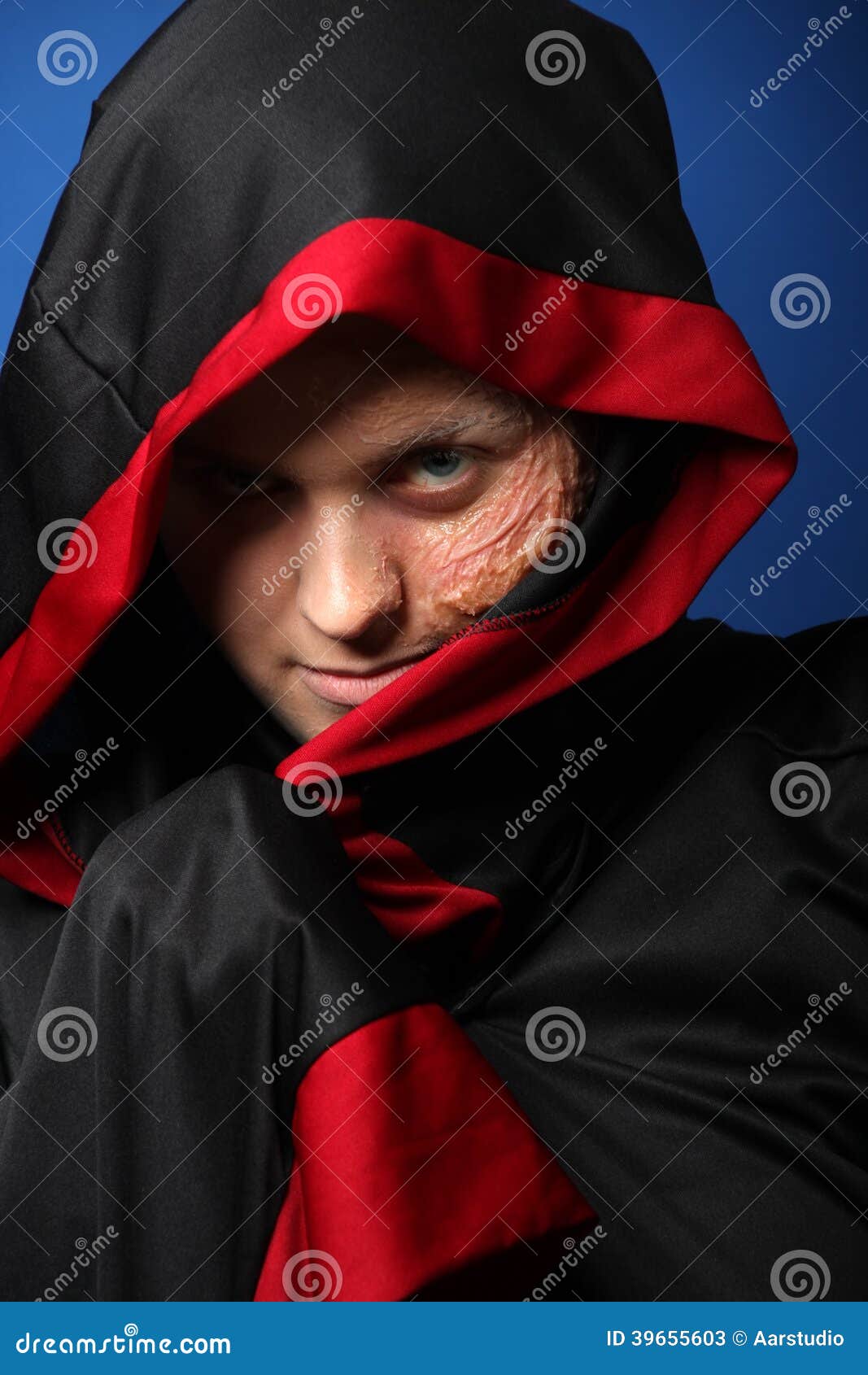 Close-up of a Scary Dead Man Stock Image - Image of dark, copyspace ...