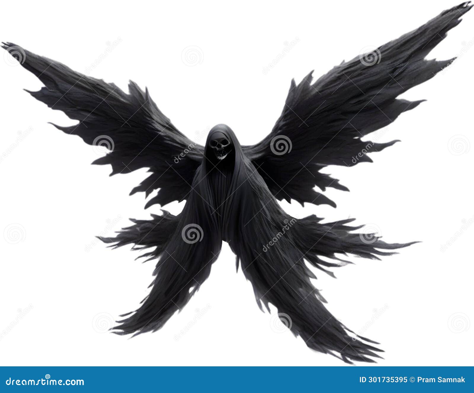 A Close-up of a Scary Demon. Ai-Generated Stock Image - Illustration of ...