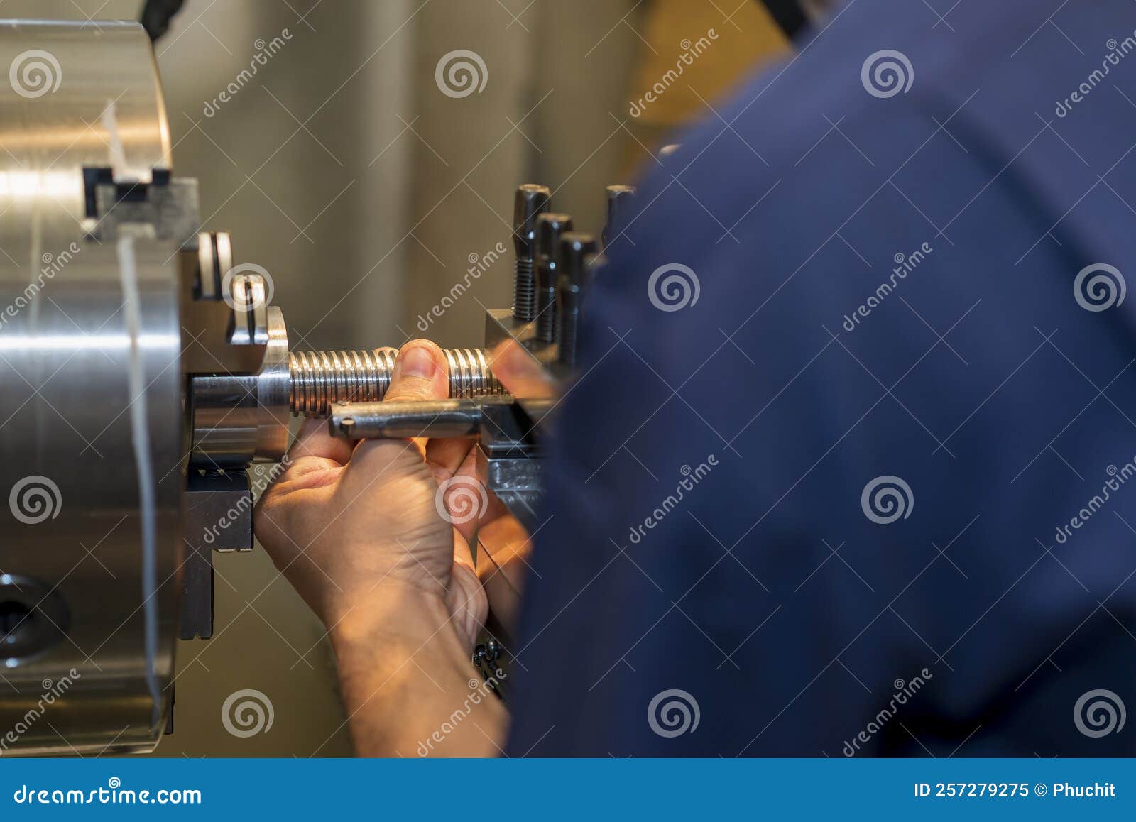 The Operator Setup The CNC Machine Milling Machine By Press The ... The Operator Setup The CNC Machine Milling Machine By Press The ...