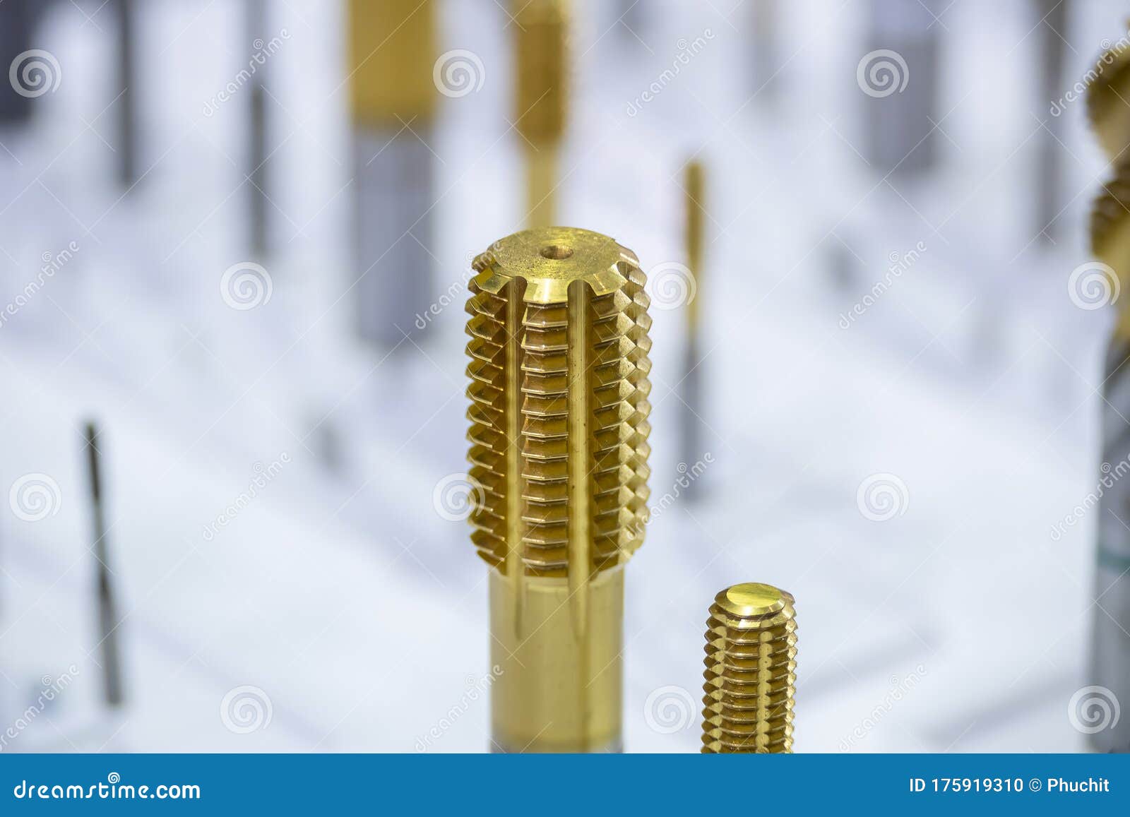 Close Up Scene of Thread Mill Tool for Making the Thread by CNC Milling ...