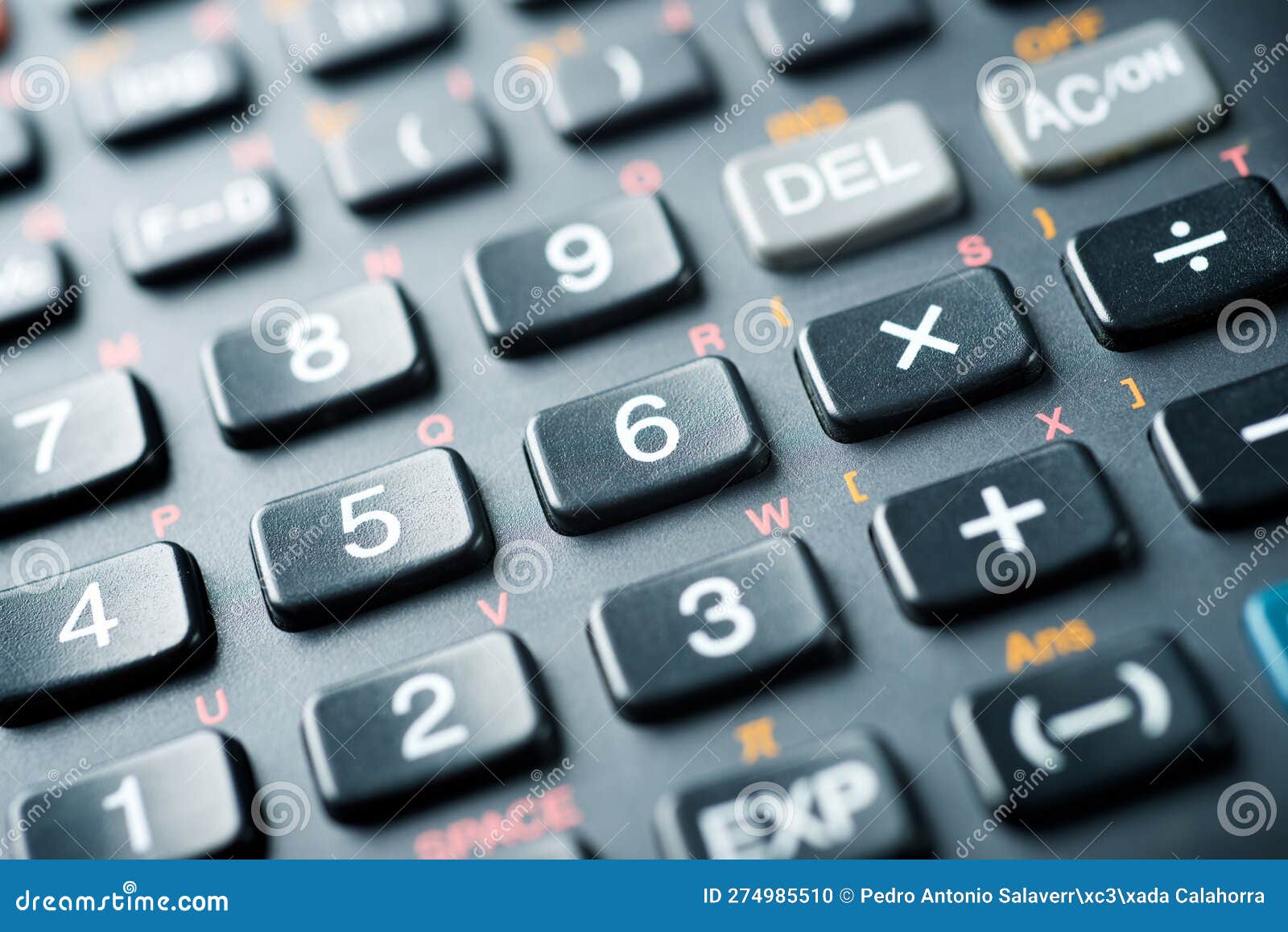Close-up of a Scientific Calculator Stock Photo - Image of black ...