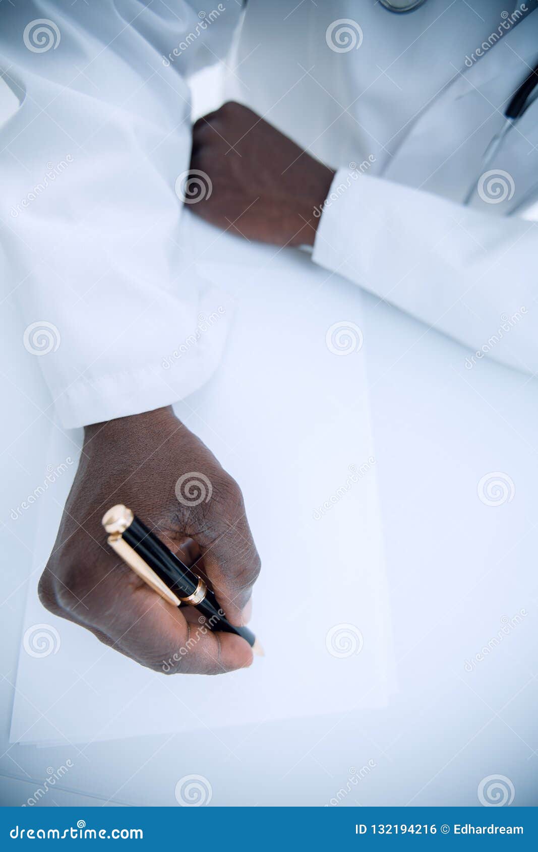 Close Up. Scientist Writing Data into a Lab Journal Stock Photo - Image ...