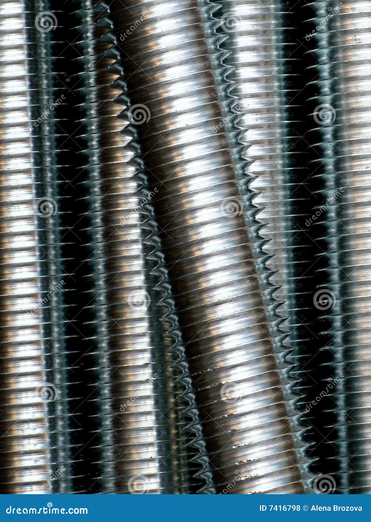 Close up of thread stock photo. Image of chrome, fasten - 7416798