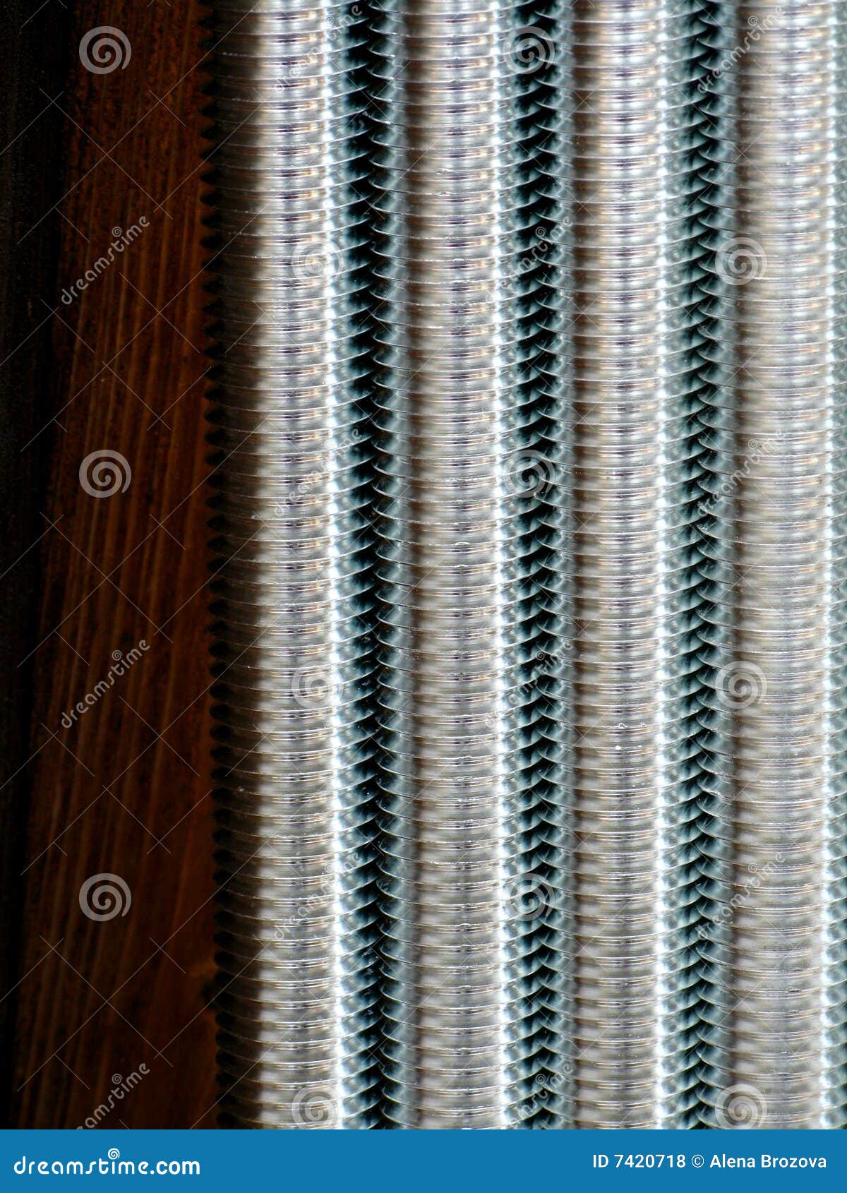 Close Up Of Screw Thread Royalty Free Stock Photos - Image: 7420718