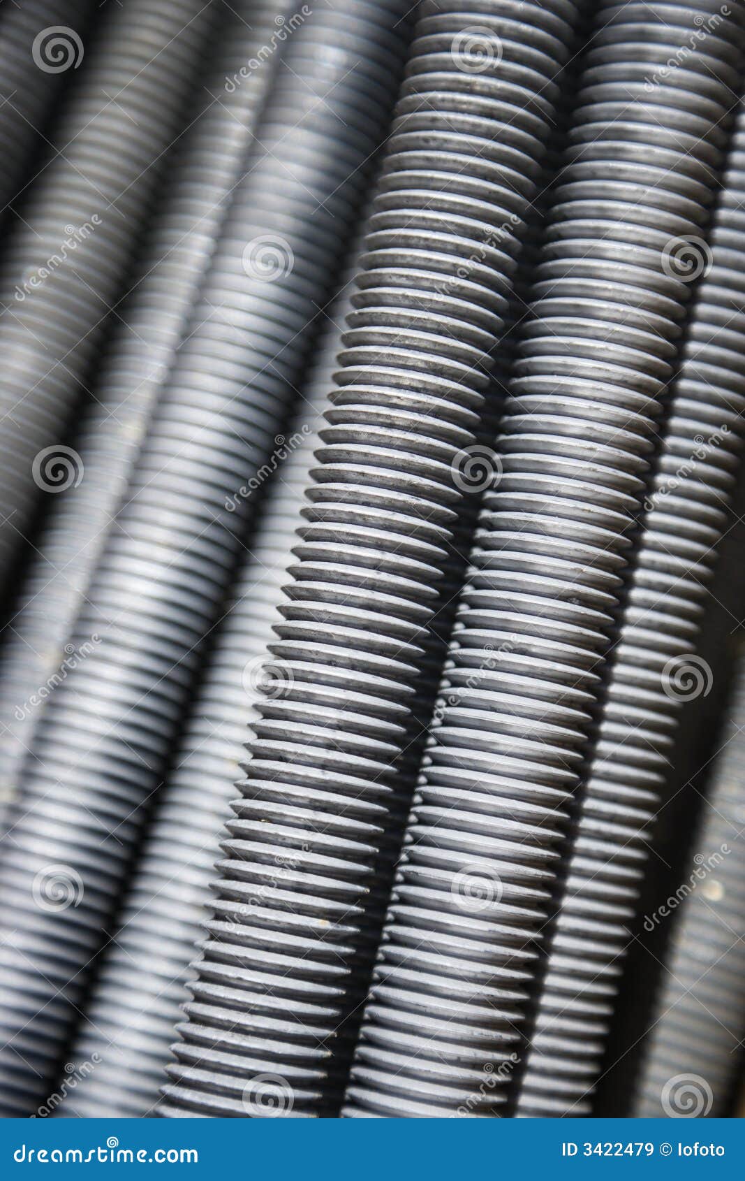 Close up of screws. stock image. Image of focus, ridges - 3422479