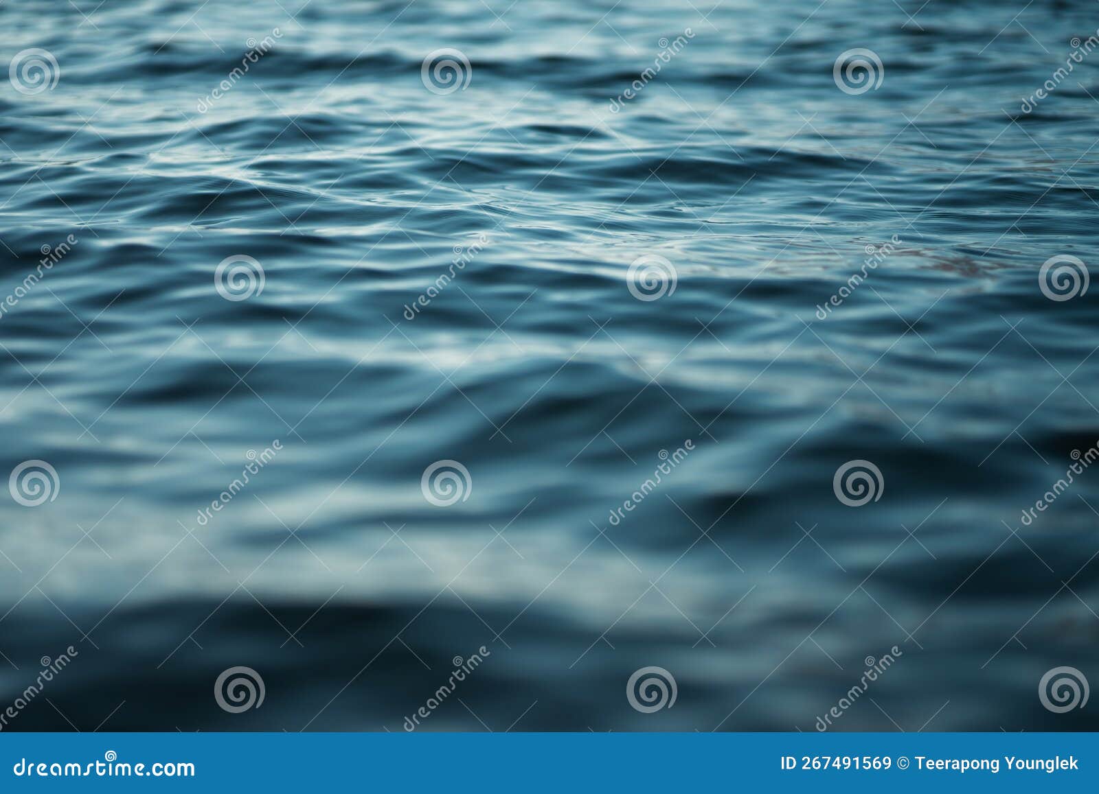 Close Up Sea Water Background, Blue Water Ripple Texture Stock Image ...