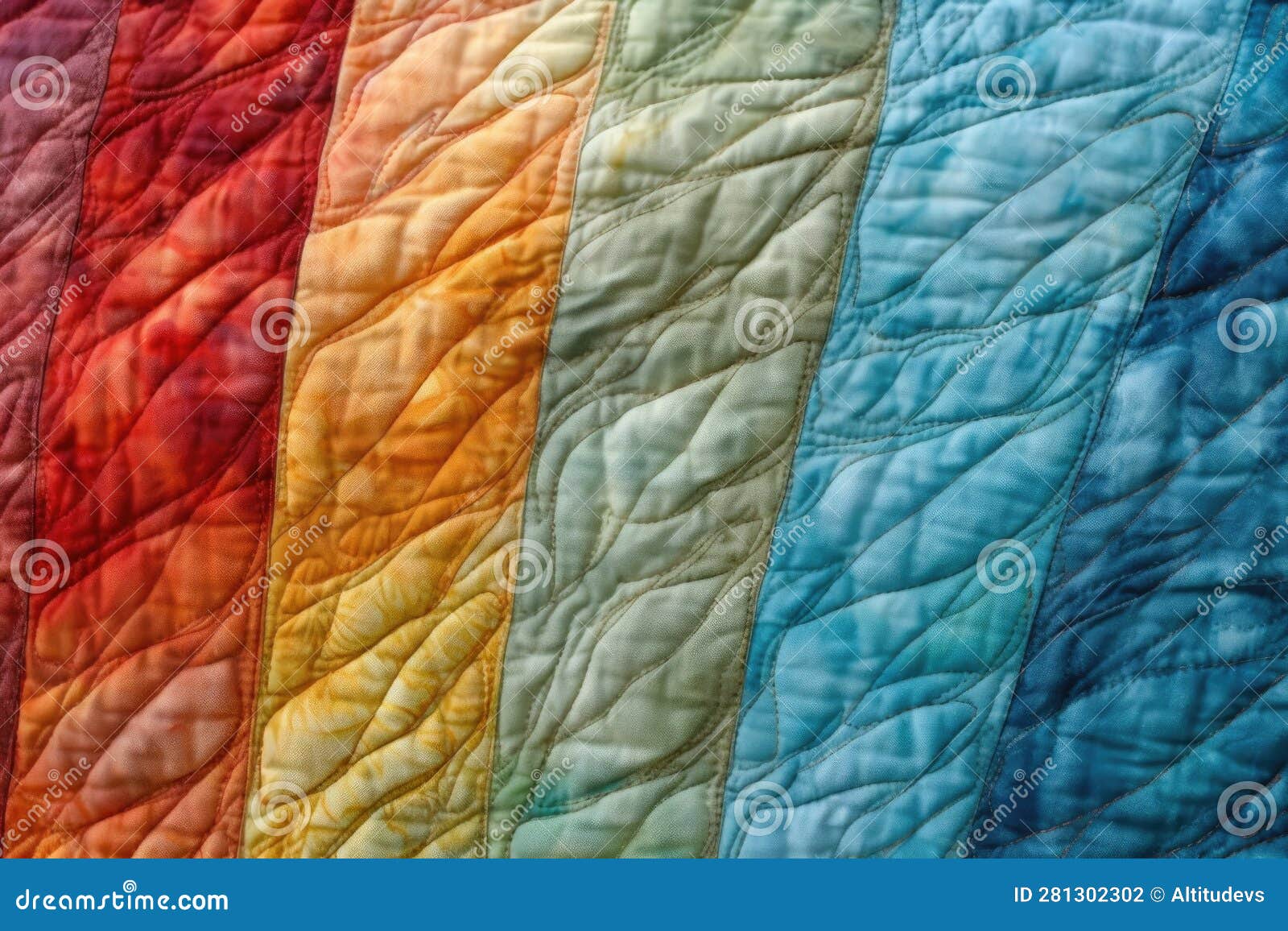 Close-up Of Seams And Texture In Handmade Quilt Stock Photo ...