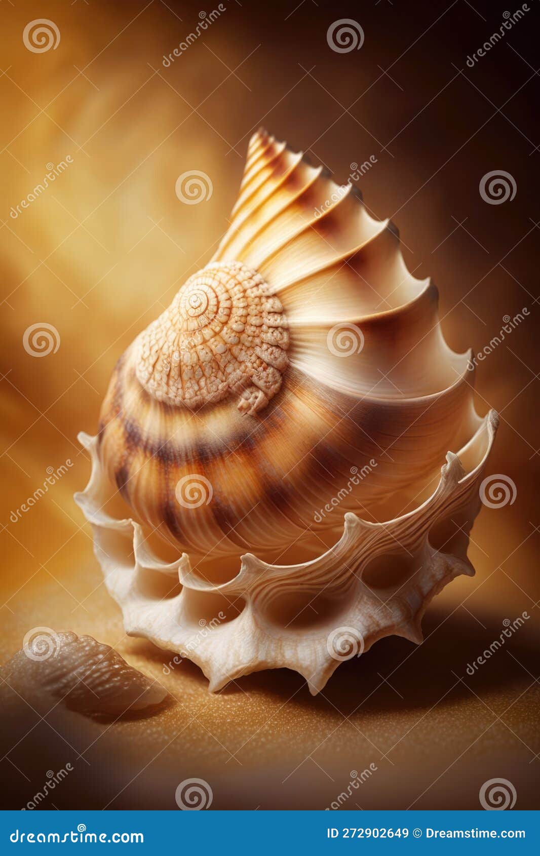 Close Up of Seashell in Sand, Created Using Generative Ai Technology ...