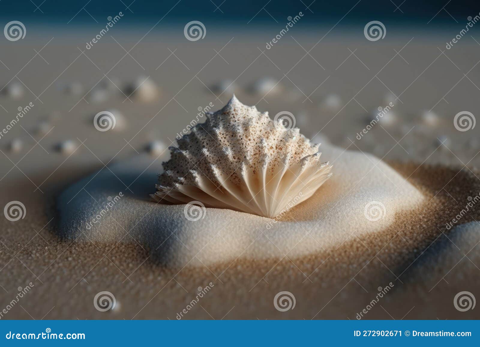 Close Up of Seashell in Sand, Created Using Generative Ai Technology ...
