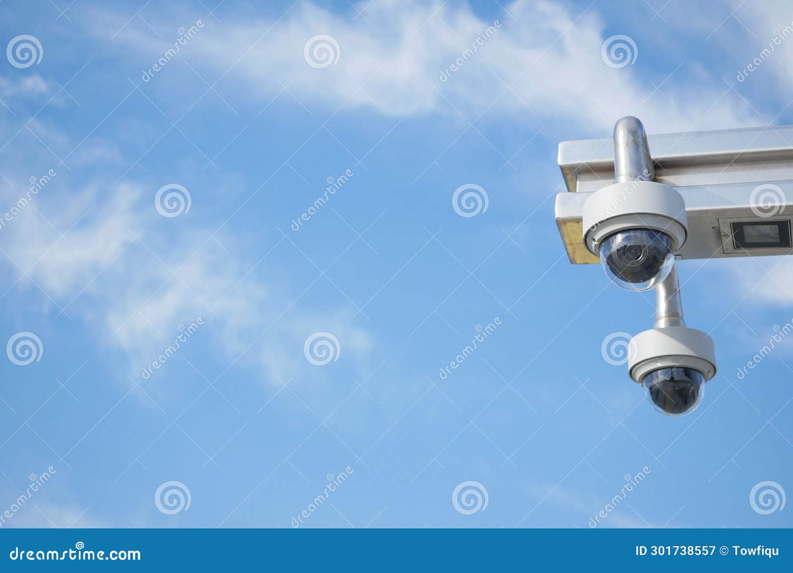 Close-up of Security Camera on the Street. Stock Image - Image of ...