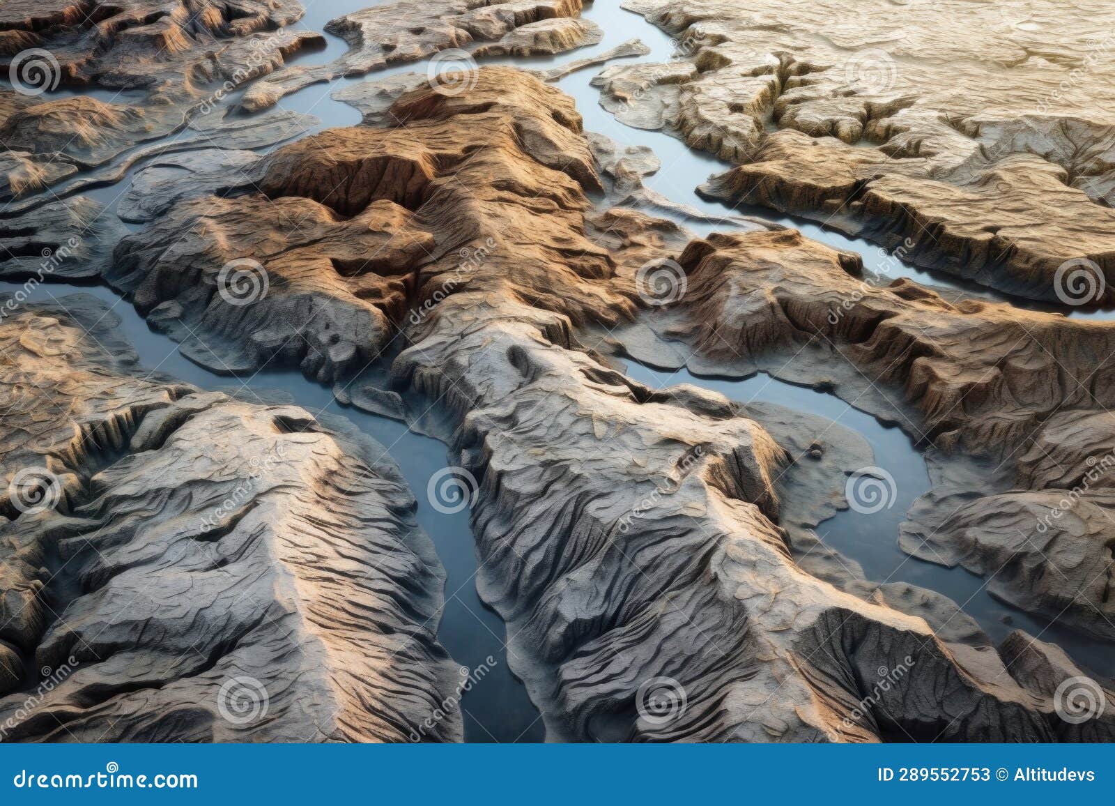 Close-up of Sediment Deposits at River Delta Stock Image - Image of ...