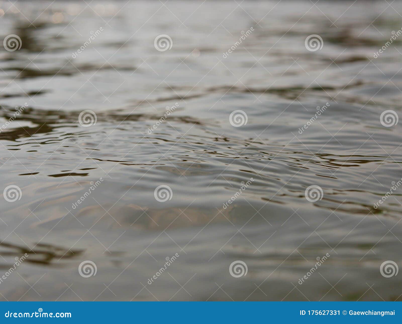 Close Up and Selective Focus of Flowing River Surface Stock Image ...
