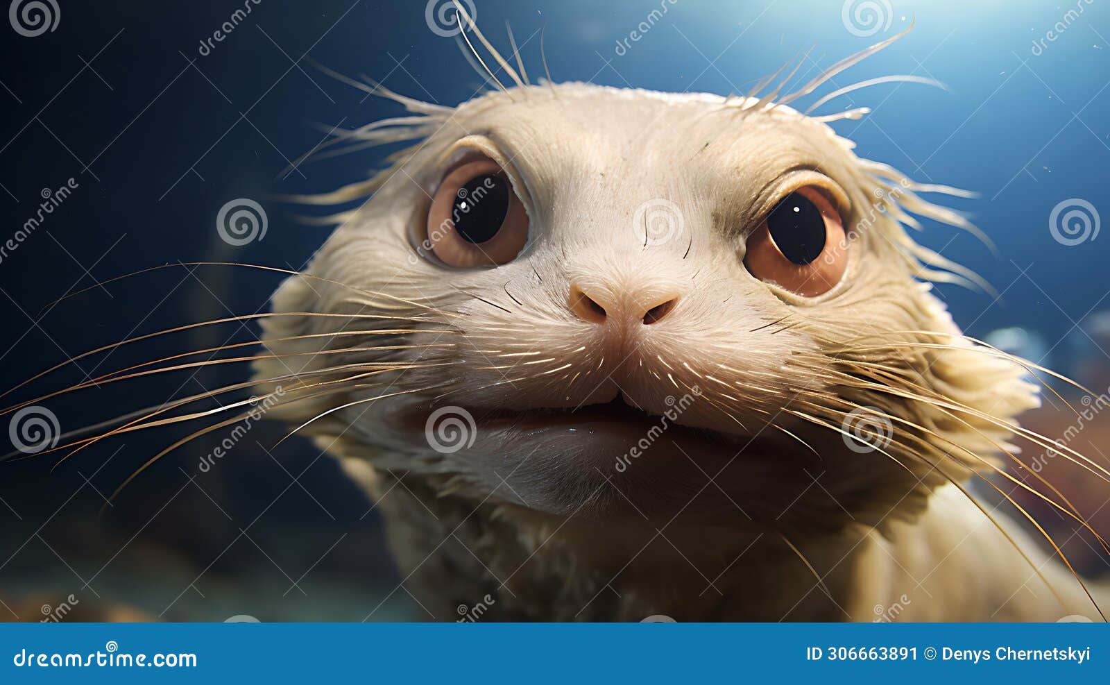 Close-up Selfie Portrait of a Hilarious Catfish Stock Illustration ...