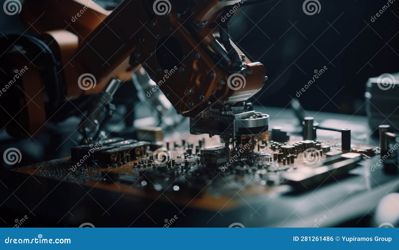 Close Up of Semiconductor Industry Complex Computer Chip Manufacturing ...