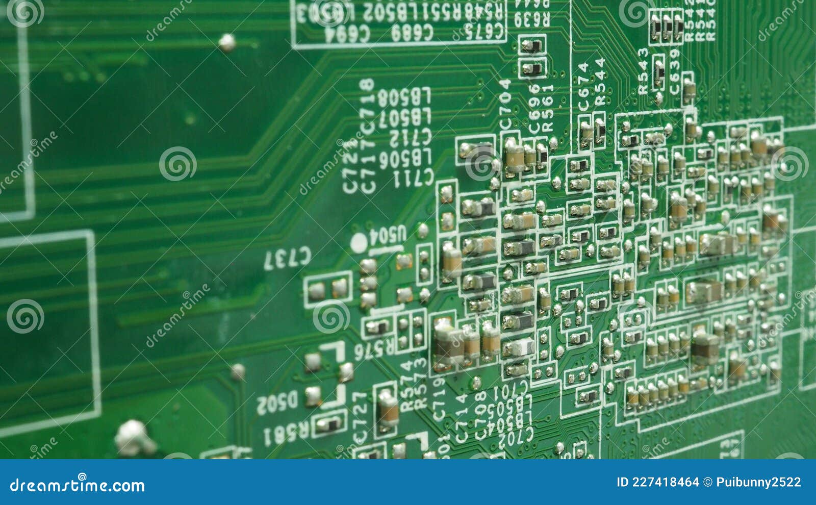 Close Up of Semiconductor or Main Board or Computer Chip Stock Photo ...